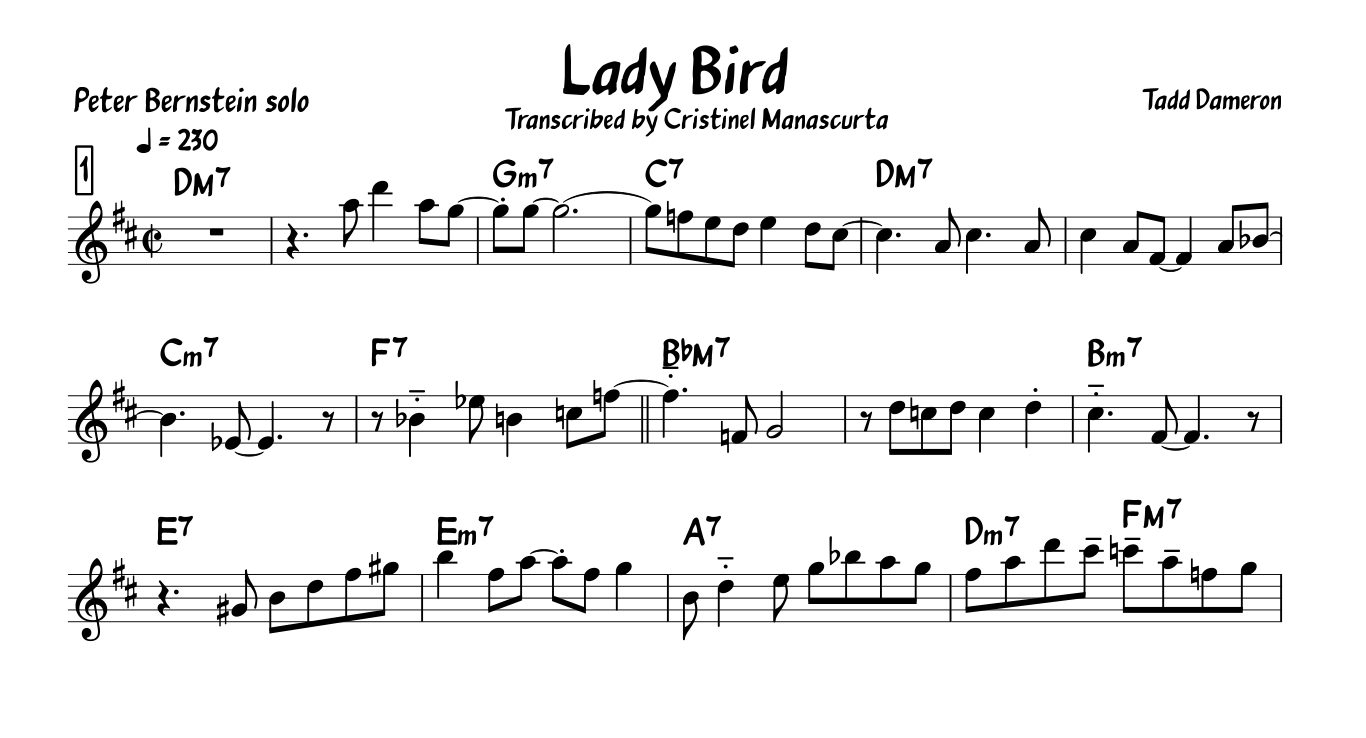 Peter Bernstein - Lady Bird, tenor sax - Payhip