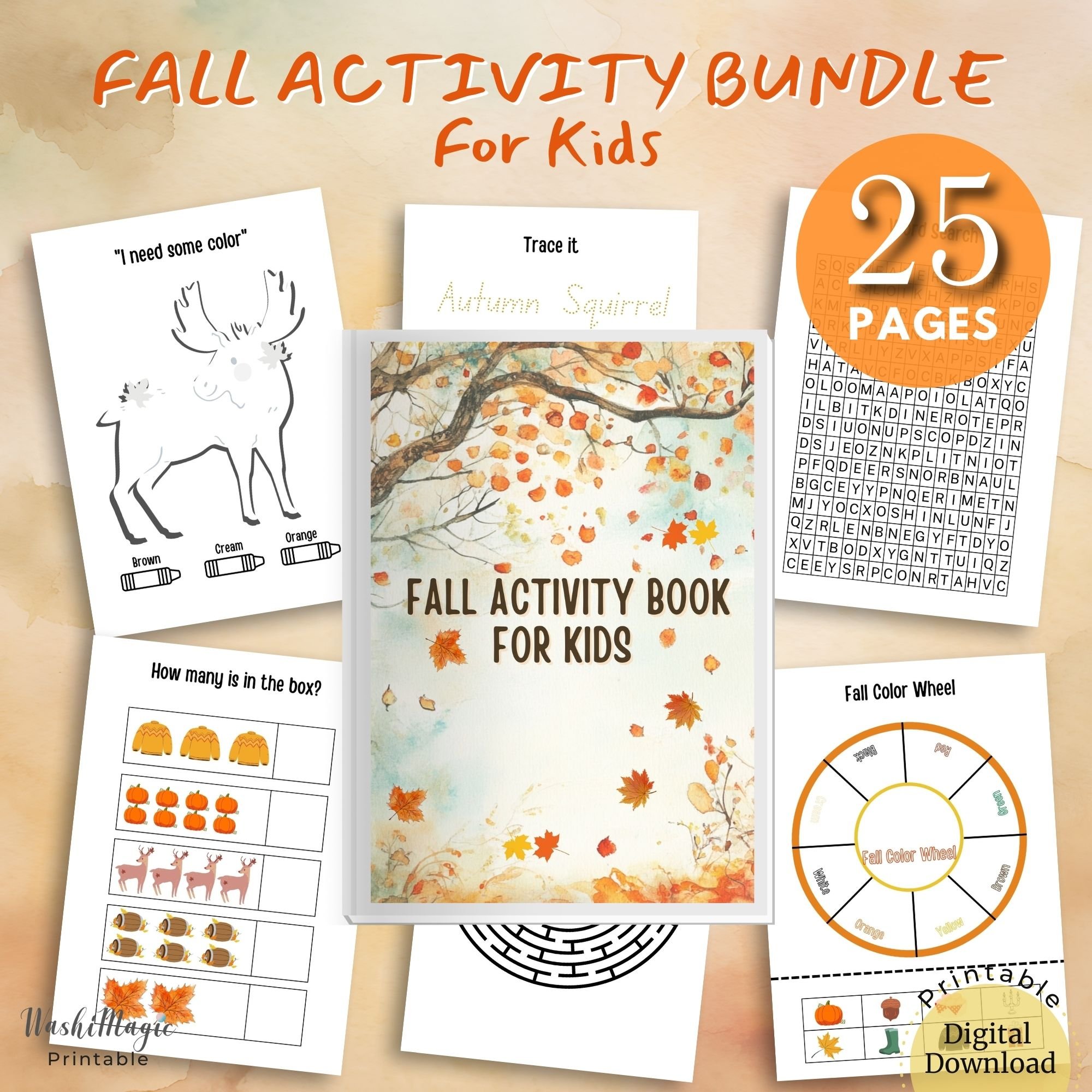 Fall Activity Bundle For Kids, Autumn Kids Activities, Classroom Game ...