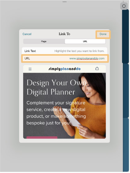 How to Add Hyperlinks to a Digital Planner in Noteshelf 3