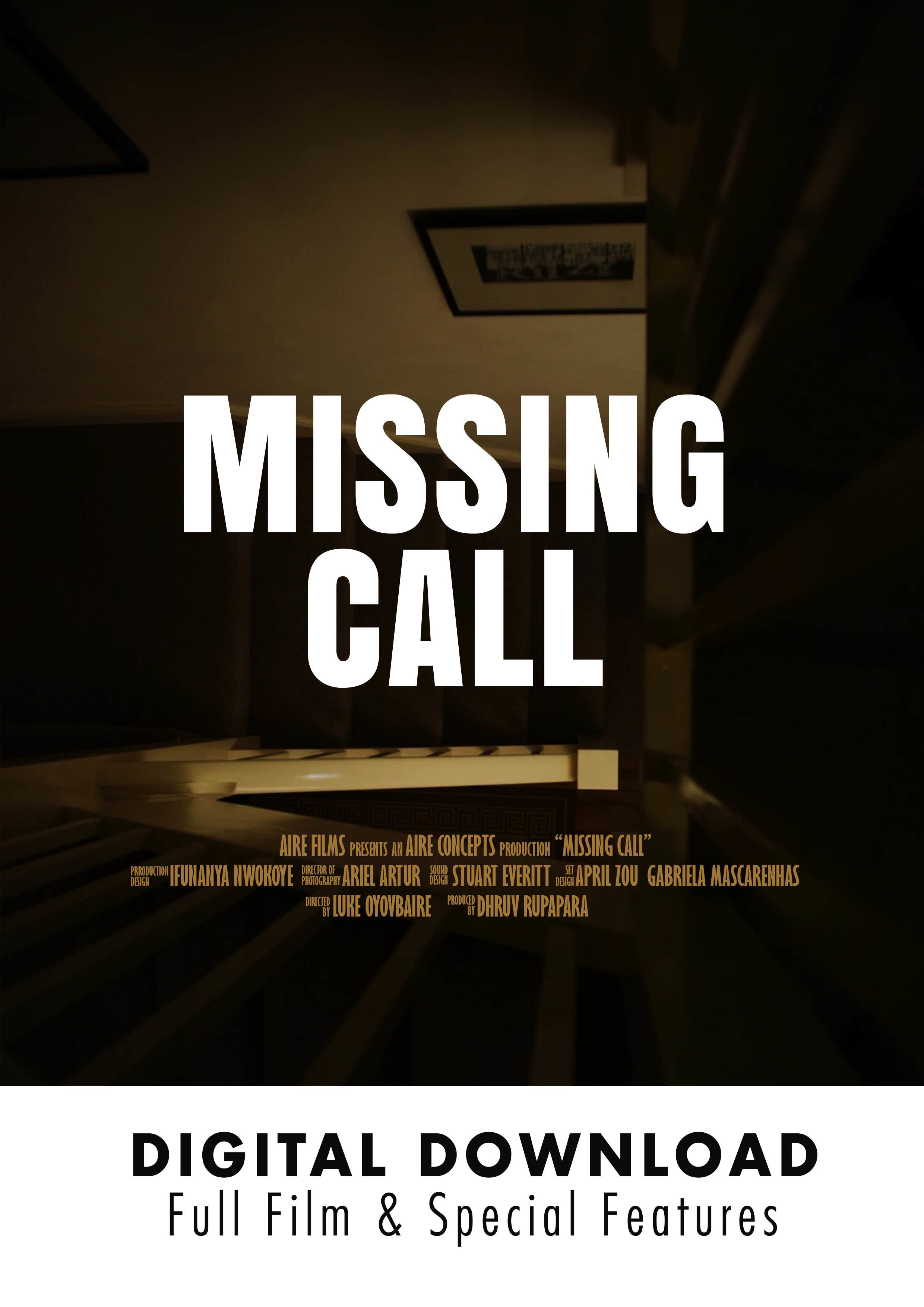 Missing Call Short Film - HD Digital Copy with Special Features - Payhip