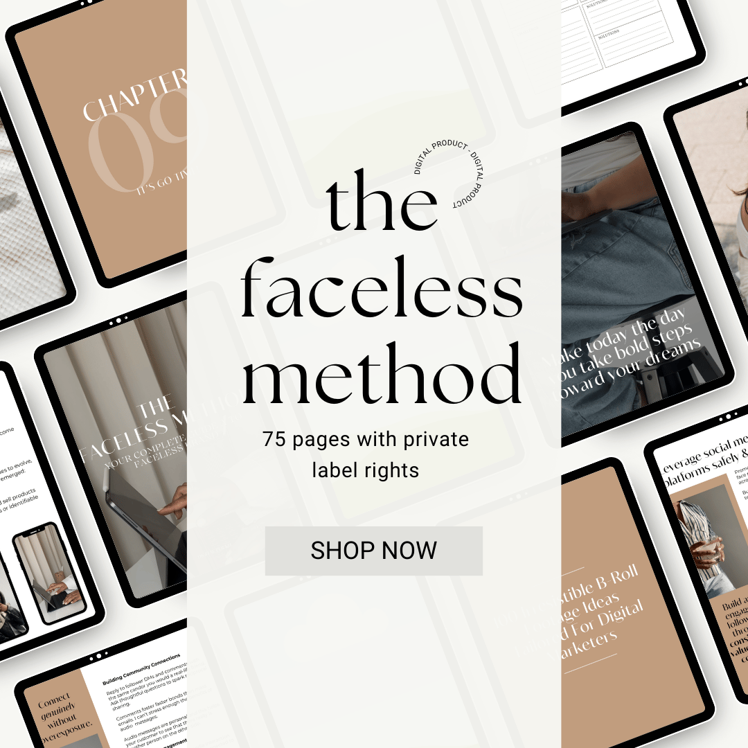 The Faceless Method-Your Complete Guide to a Faceless Brand - Payhip