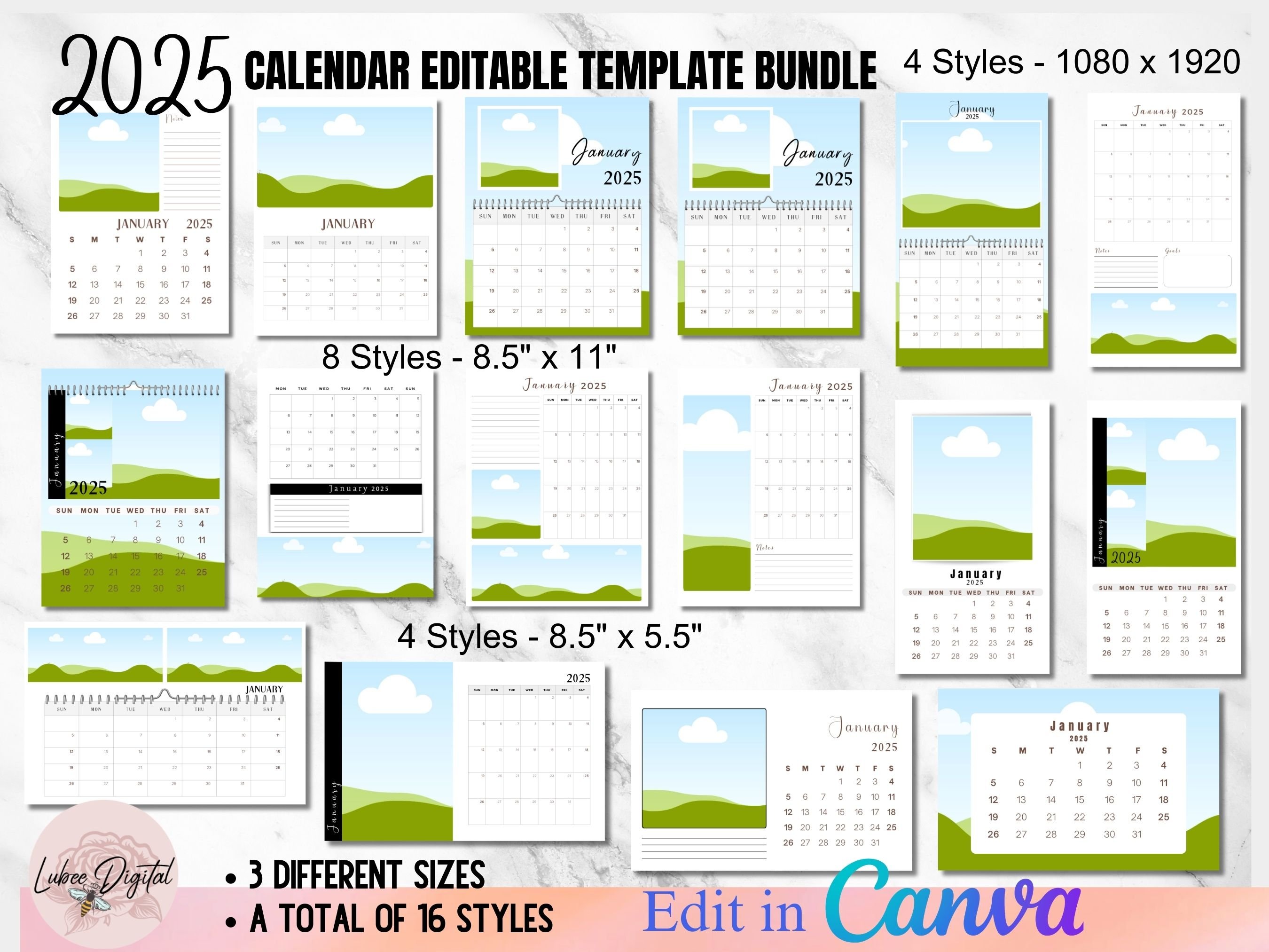 Cat Calendar 2025, Printable Mini Calendar & DIY Pet Calendar, Small calendar 2025 Cut File ...