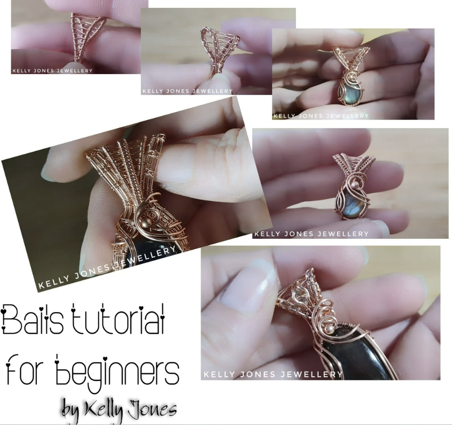 Wire wrap bails for beginners. Learn how to make bails, from beginner ...