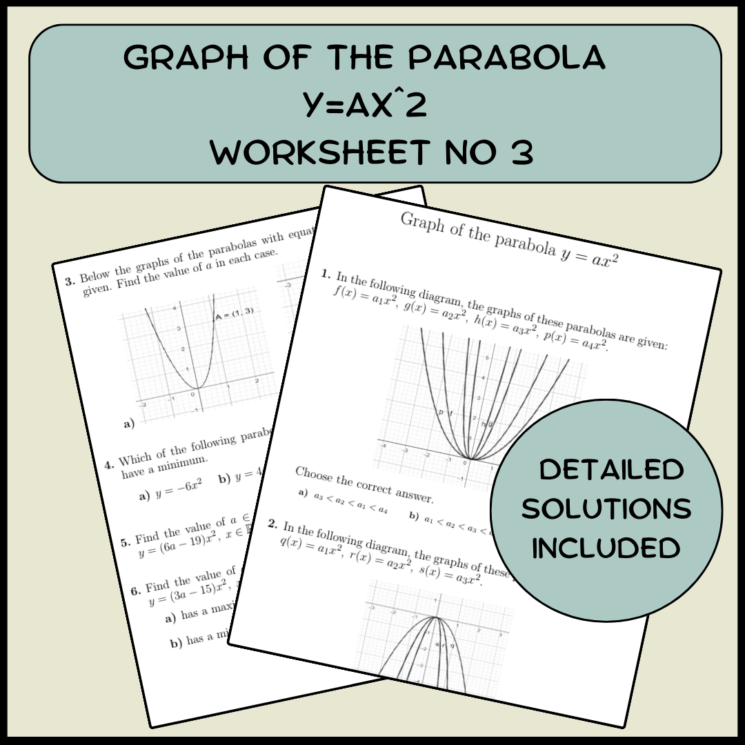 Parabolas-Quadratics Bundle