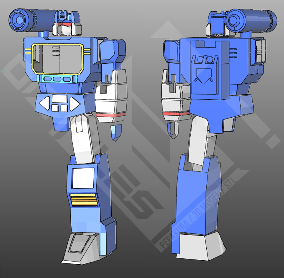 Transformers G1 Soundwave pepakura cosplay template foam pattern