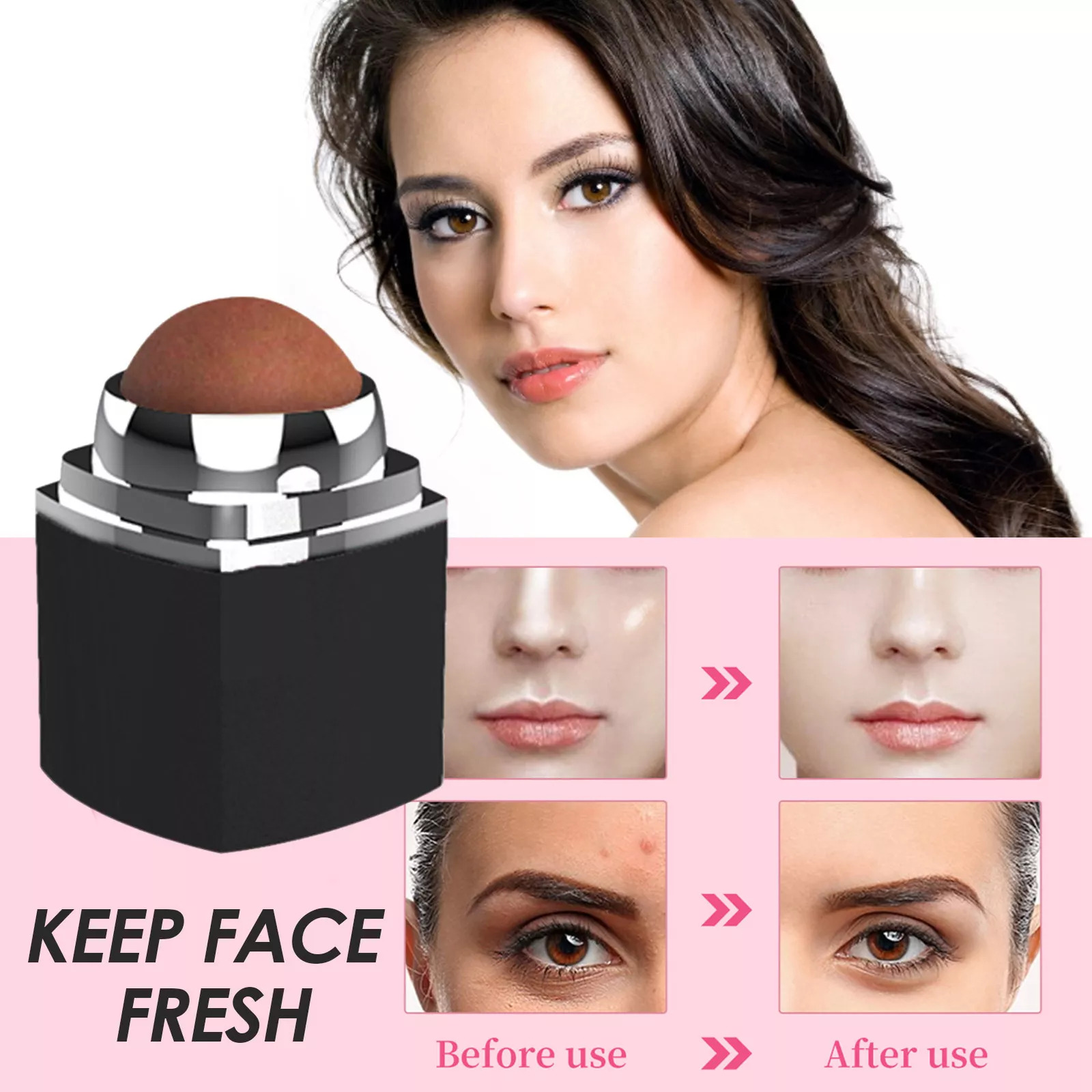 Volcanic Stone Oil-Absorbing Face Roller - Payhip