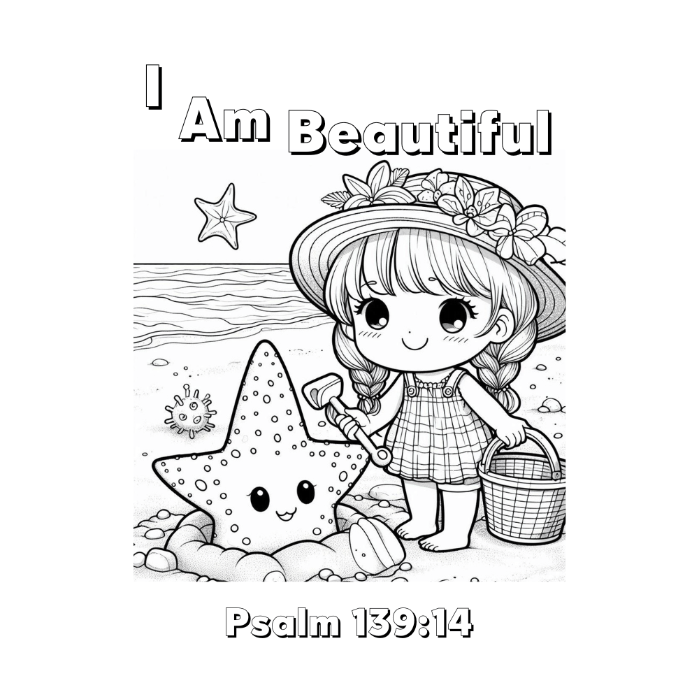 I Am Beautiful Coloring Page - Payhip