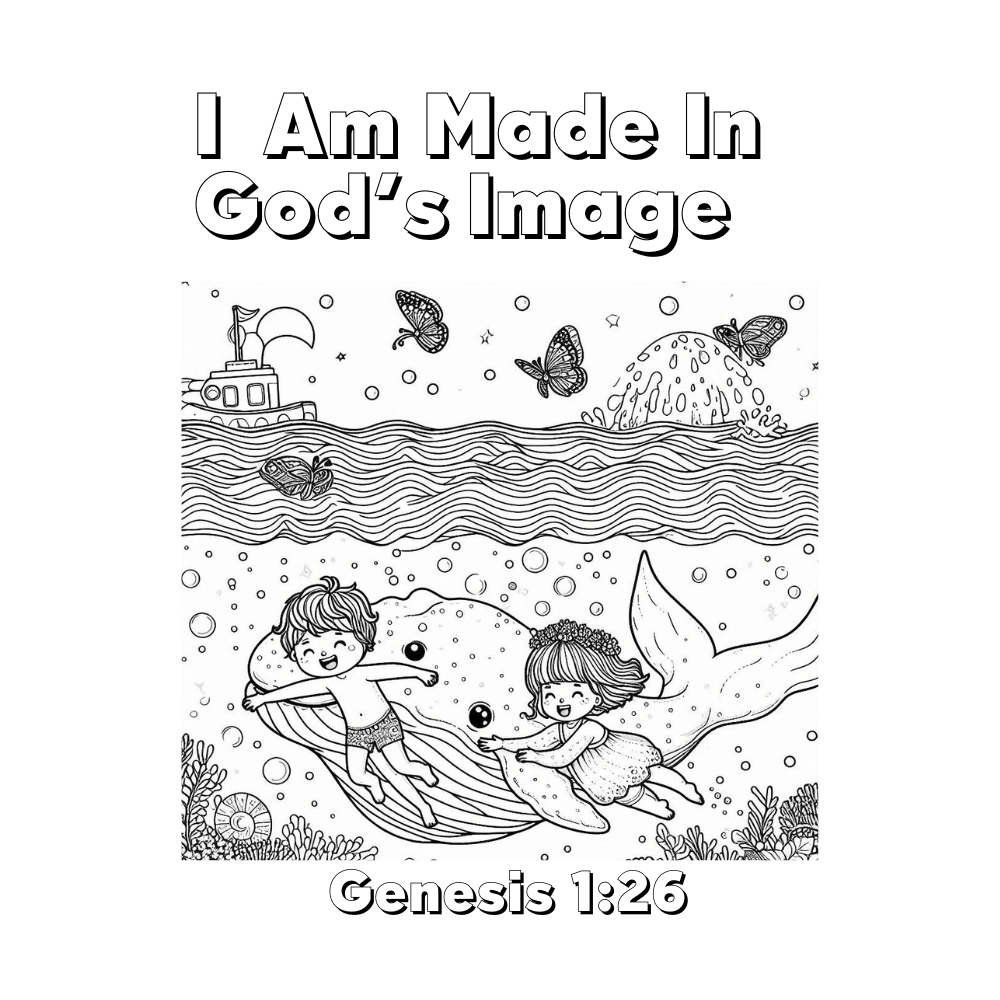 I Am Made In God's Image Coloring Page - Payhip