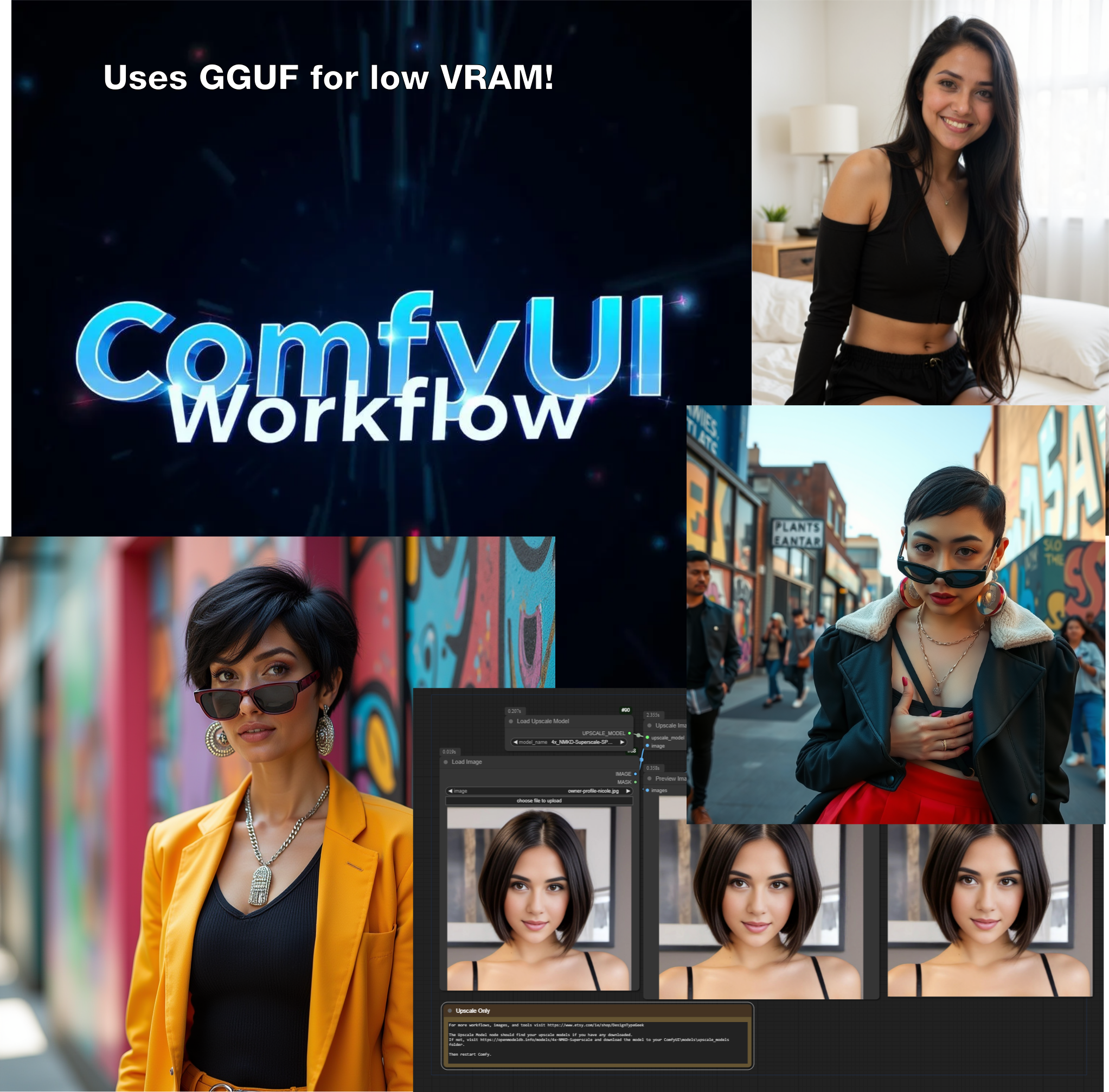 Make AI Images - ComfyUI Flux Workflows - Payhip