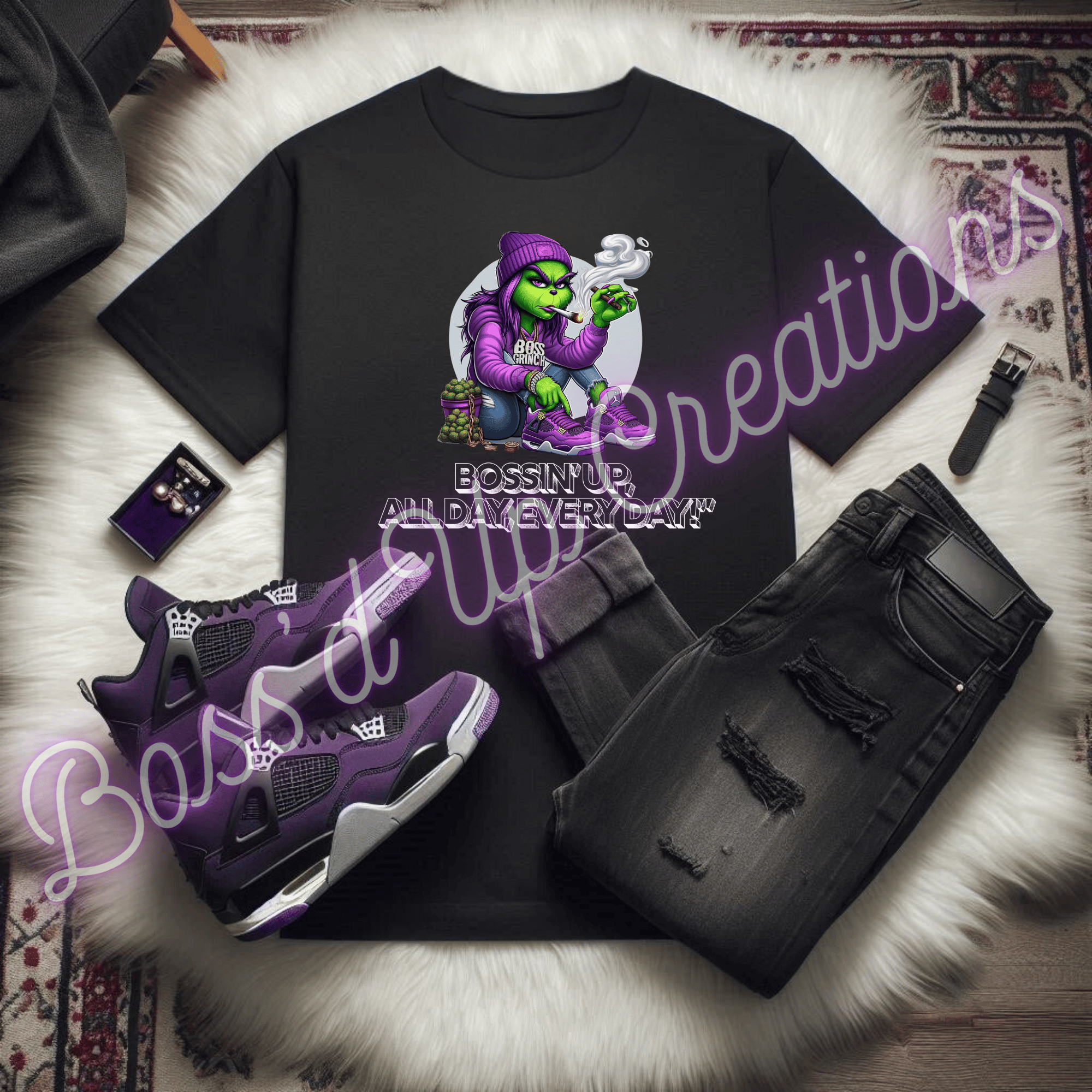 Bossin’ Up Grinch Tshirt - Payhip