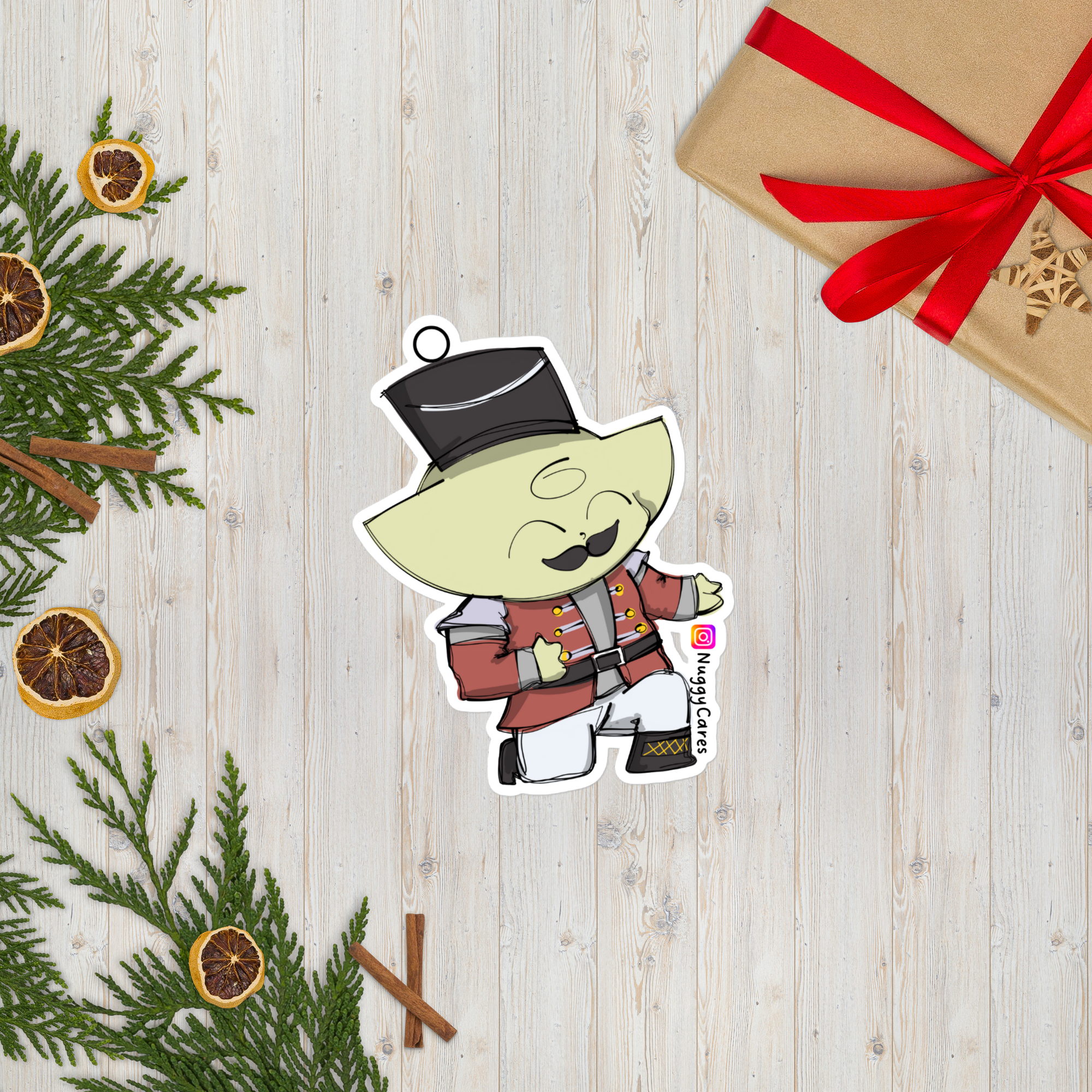 Nuggy Hanging Sticker - Nutcracker Edition - Payhip