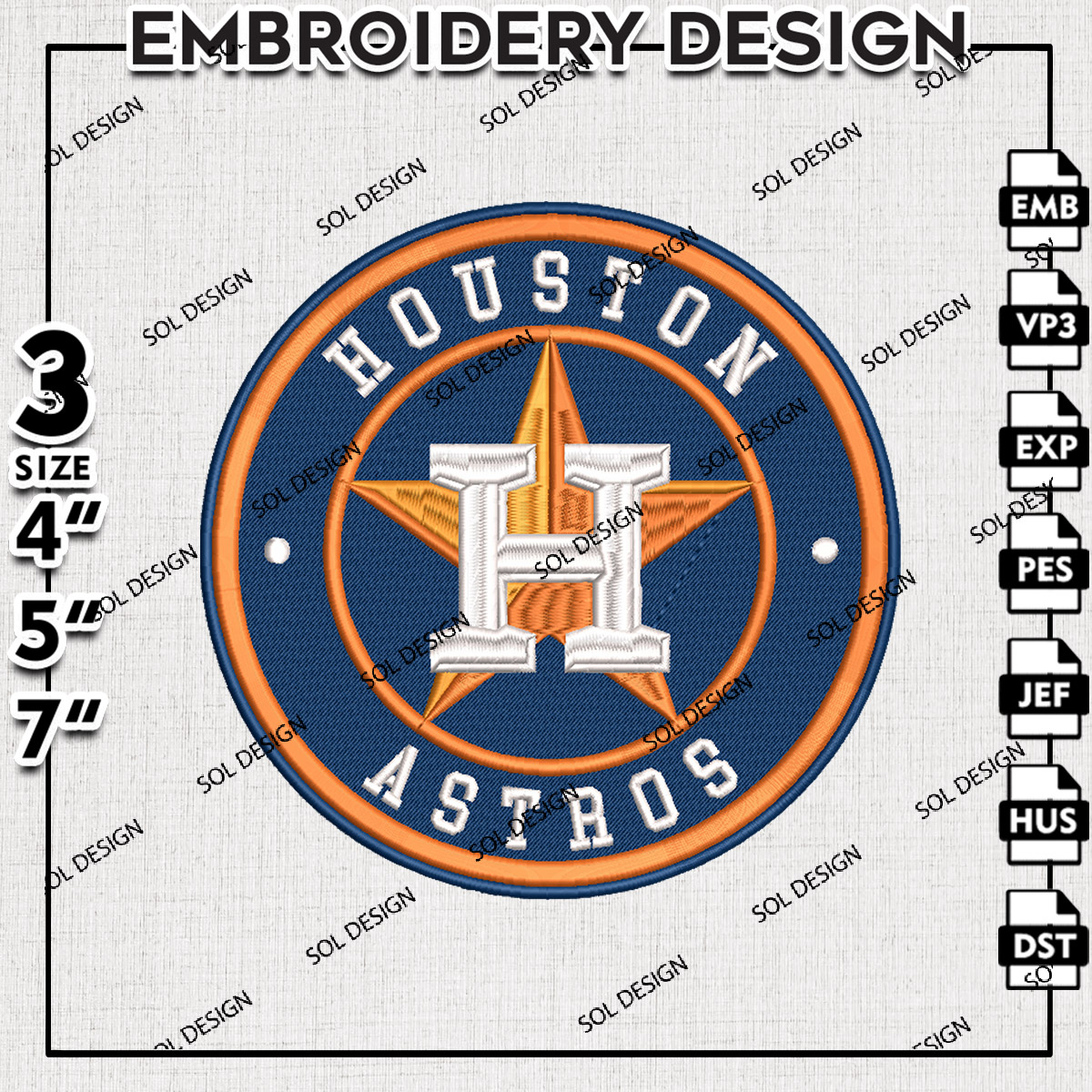 Houston Astros Embroidery Designs, MLB Astros Embroidery Designs, MLB ...