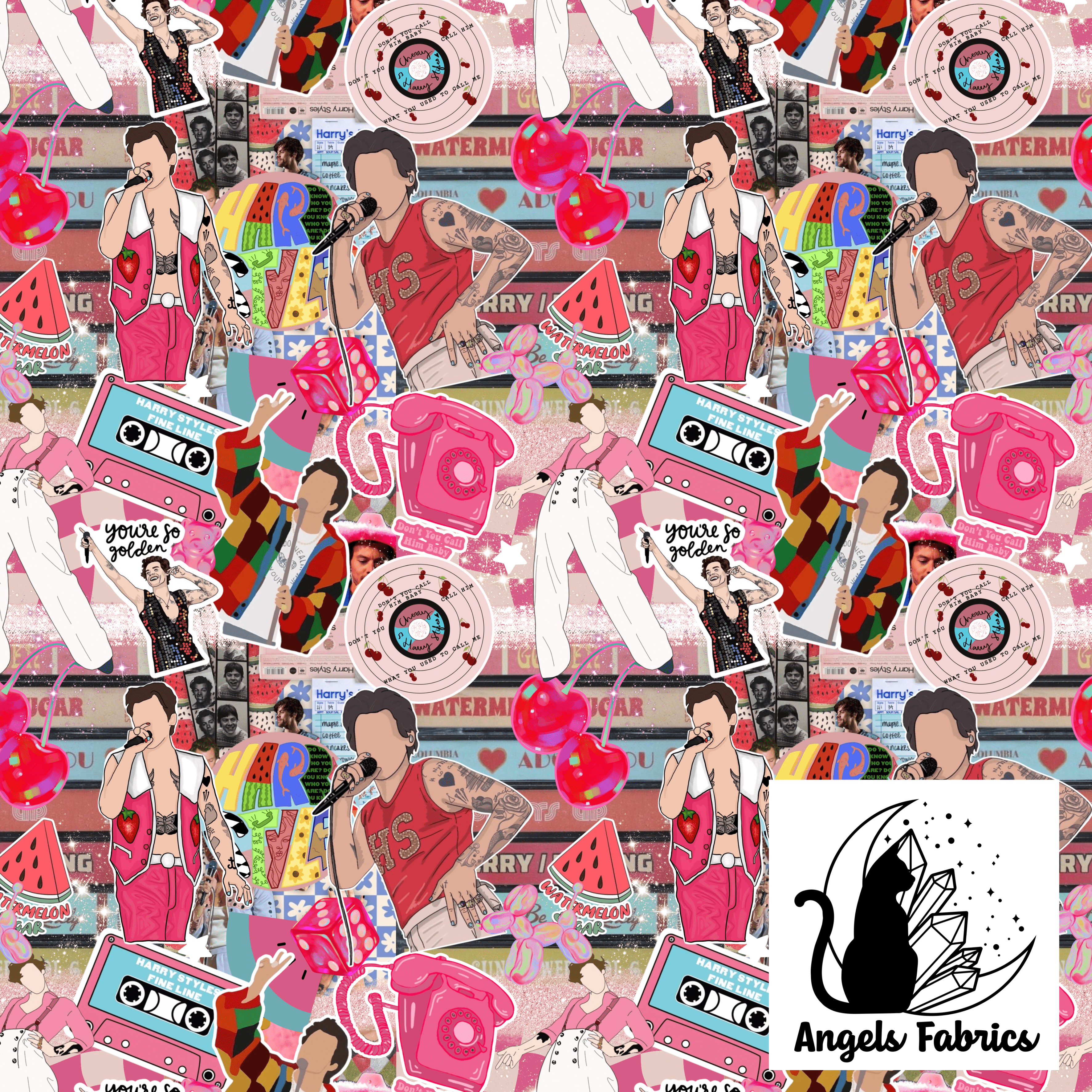 Harry (Hair Bow Printed Canvas Fabric A4 Sheet) - Payhip