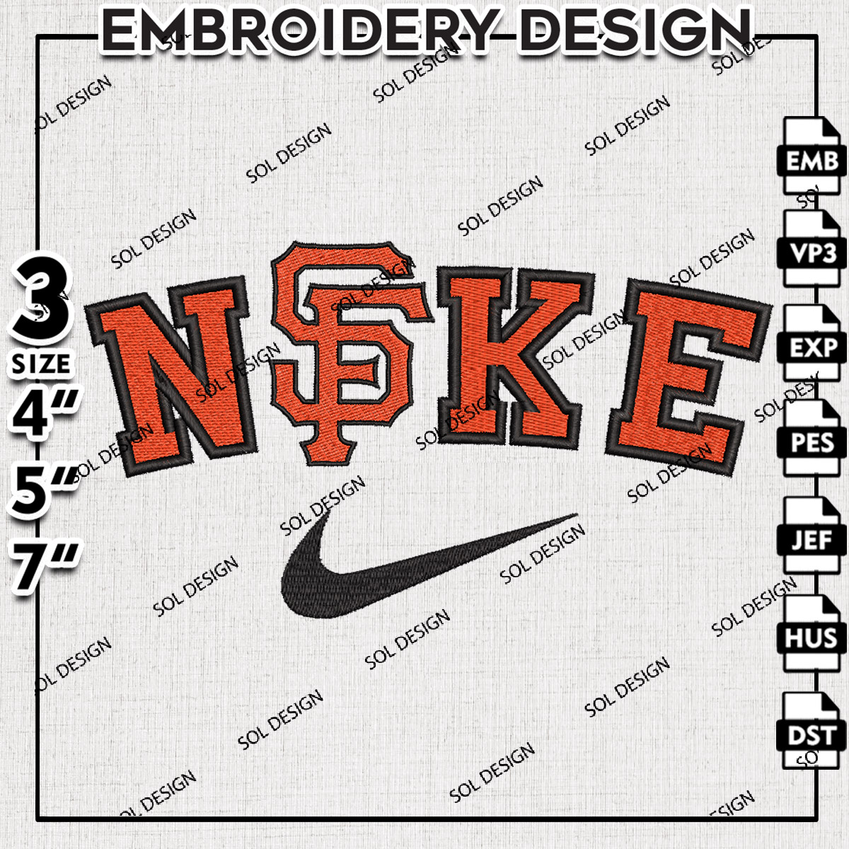 Ni.ke San Francisco Giants Embroidery Designs, MLB Giants Embroidery ...