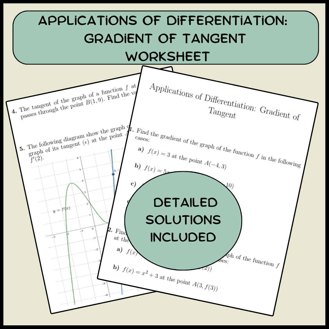 Differentiation-Chain Rule worksheet (with solutions)