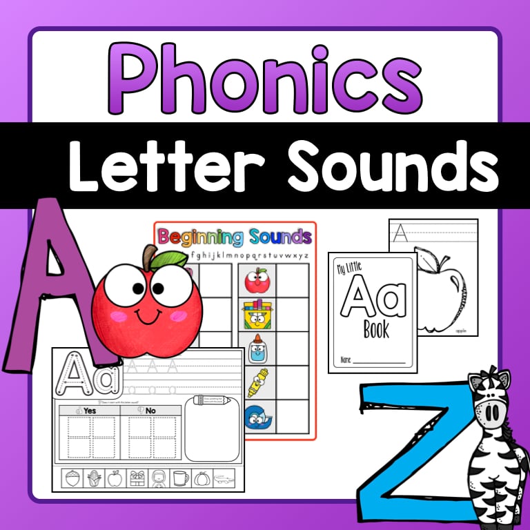 Letter Sounds - Phonics - Beginning Sound Word Work for Kindergarten