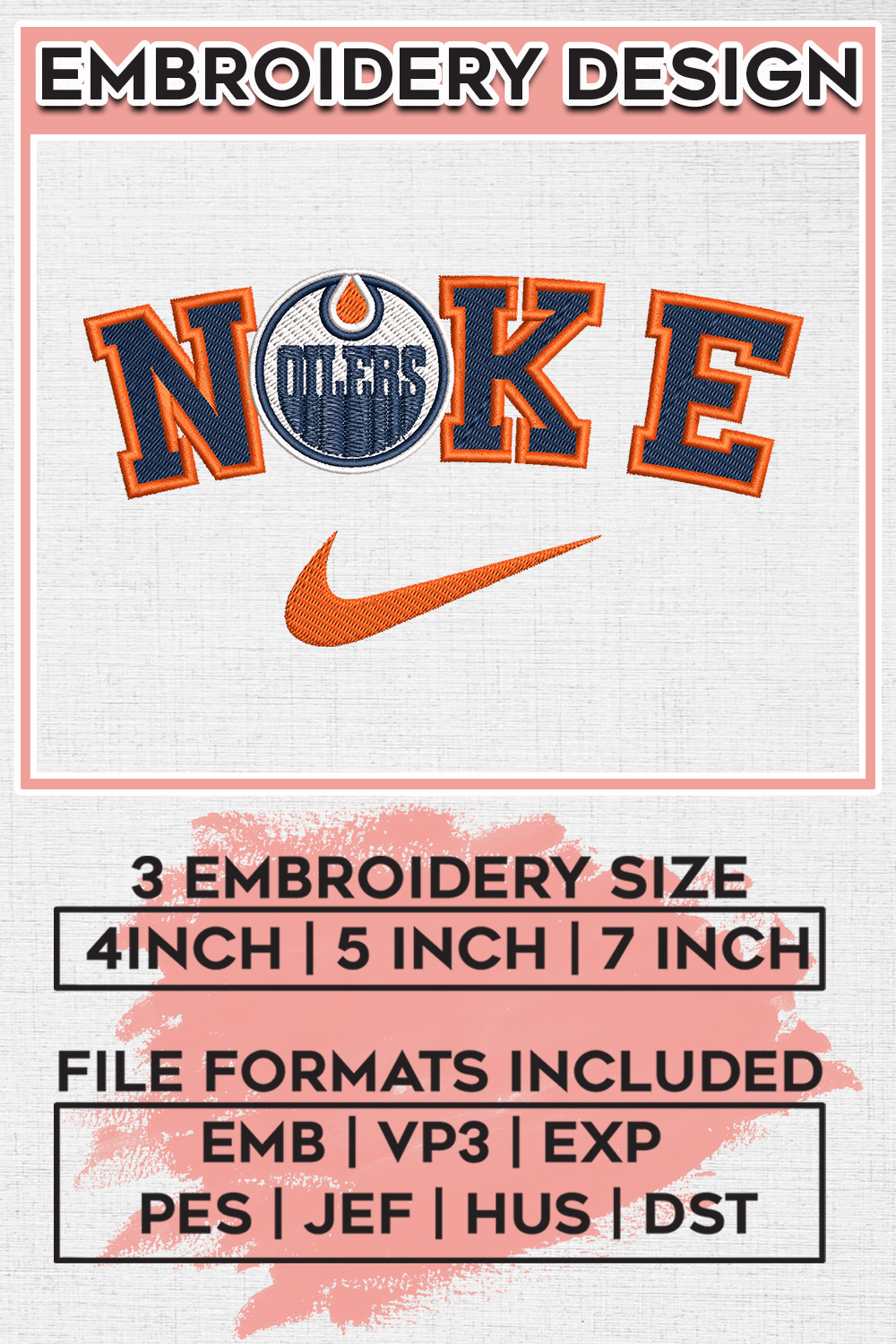 Ni.ke Edmonton Oilers Embroidery Designs, NHL Oilers Designs, NHL ...