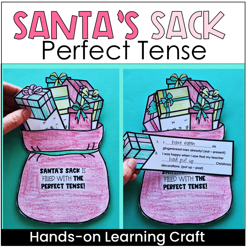 Christmas Santa Sack Perfect Tenses 5th Grade Fun Grammar Activity