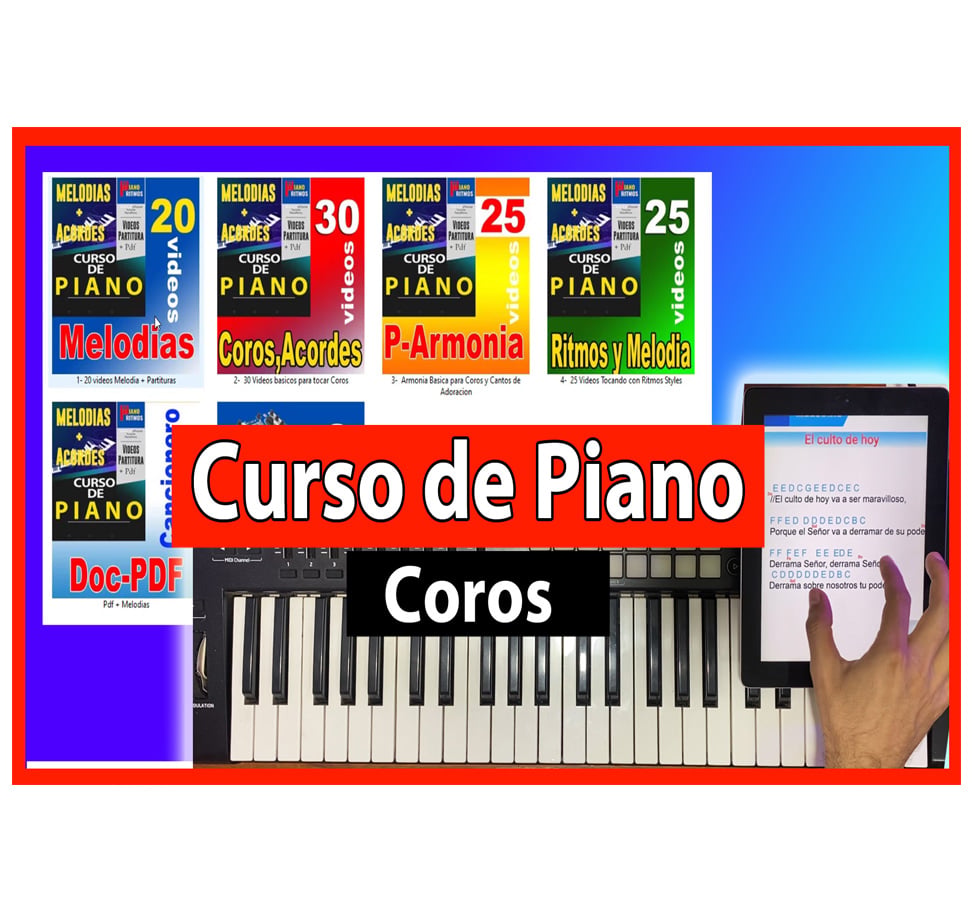 Curso de Completo de Piano Básico Cristino pdf cancionero paquetes de ...