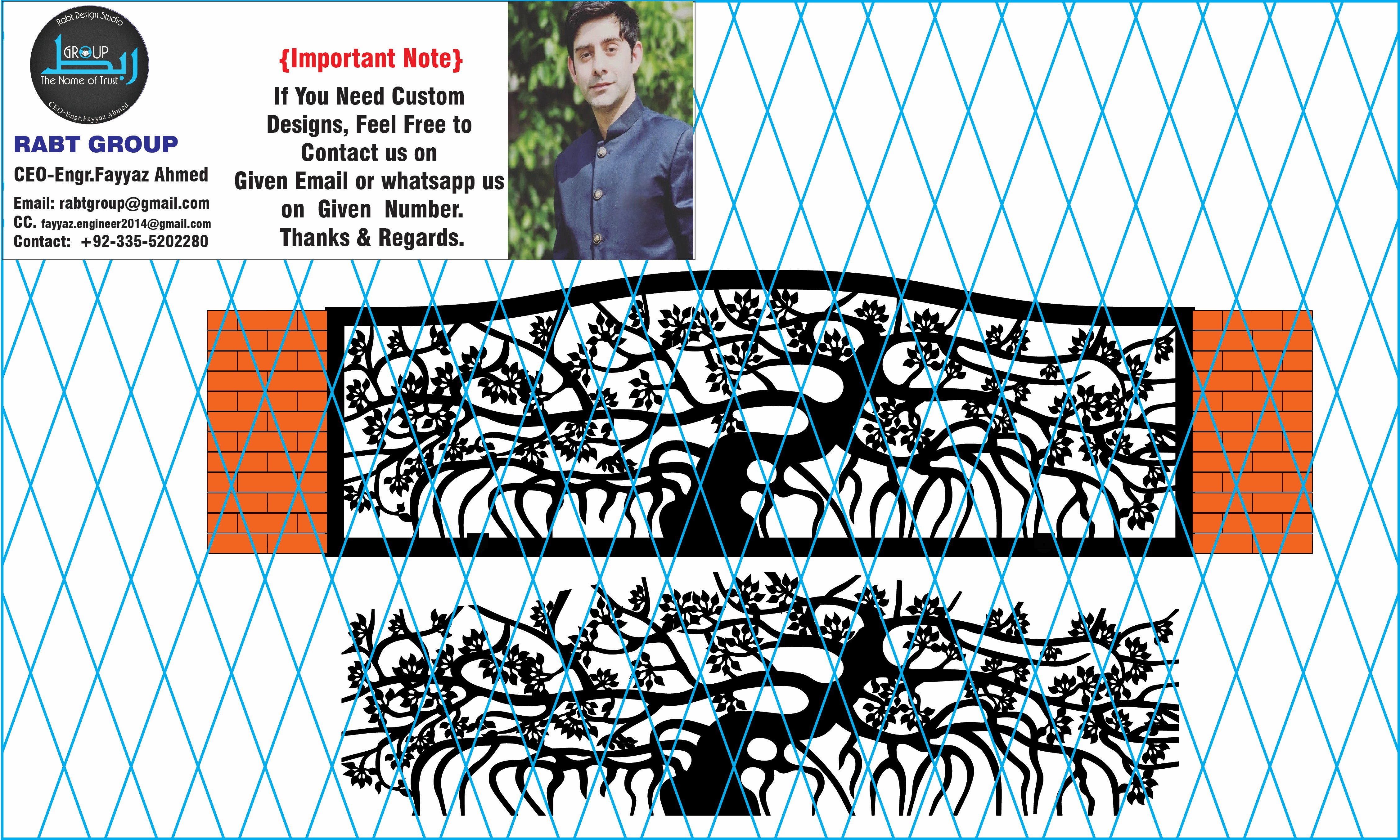 Nature-Inspired Tree Gate Design | Laser Cut Panel | Digital Download ...