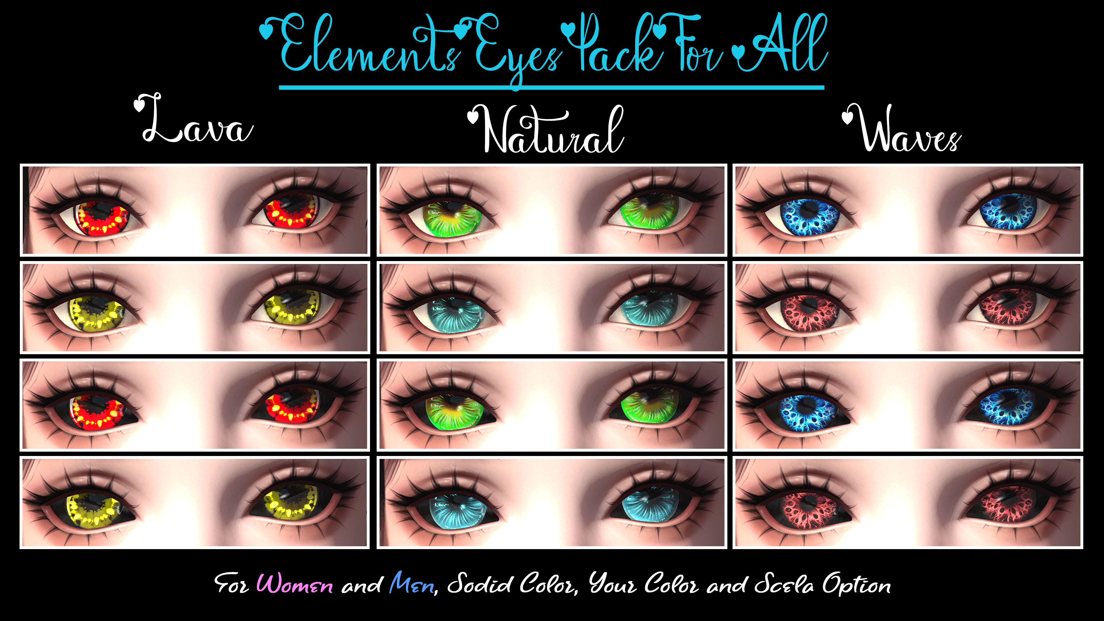 Elements [Eyes Pack]-All Women & Men[DT] - Payhip