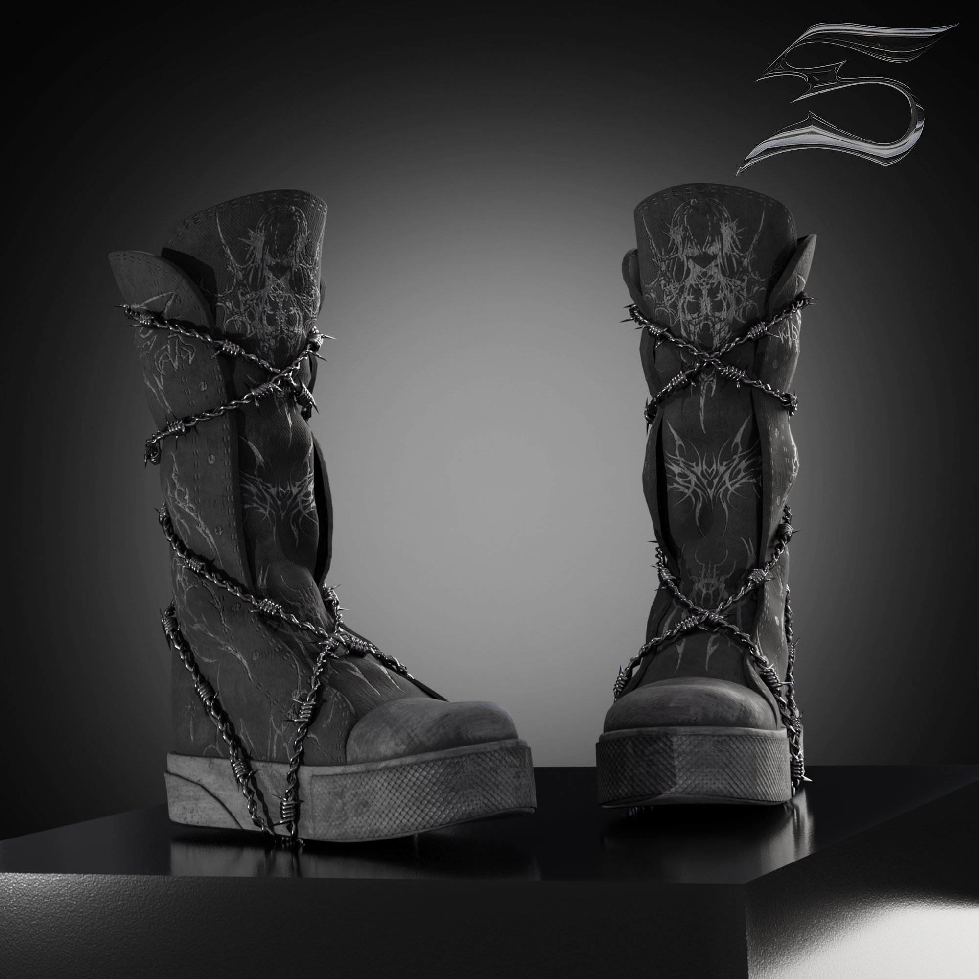 Shoes Barbed Wire (personal and commercial) - Payhip