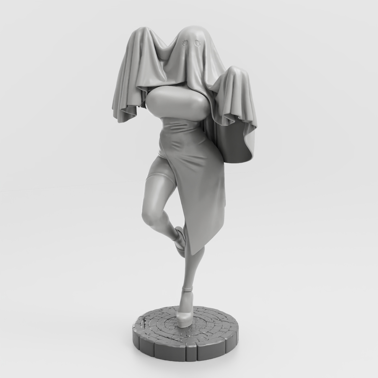 Ghost Girl NSFW, STL 3D model design printable file - Payhip