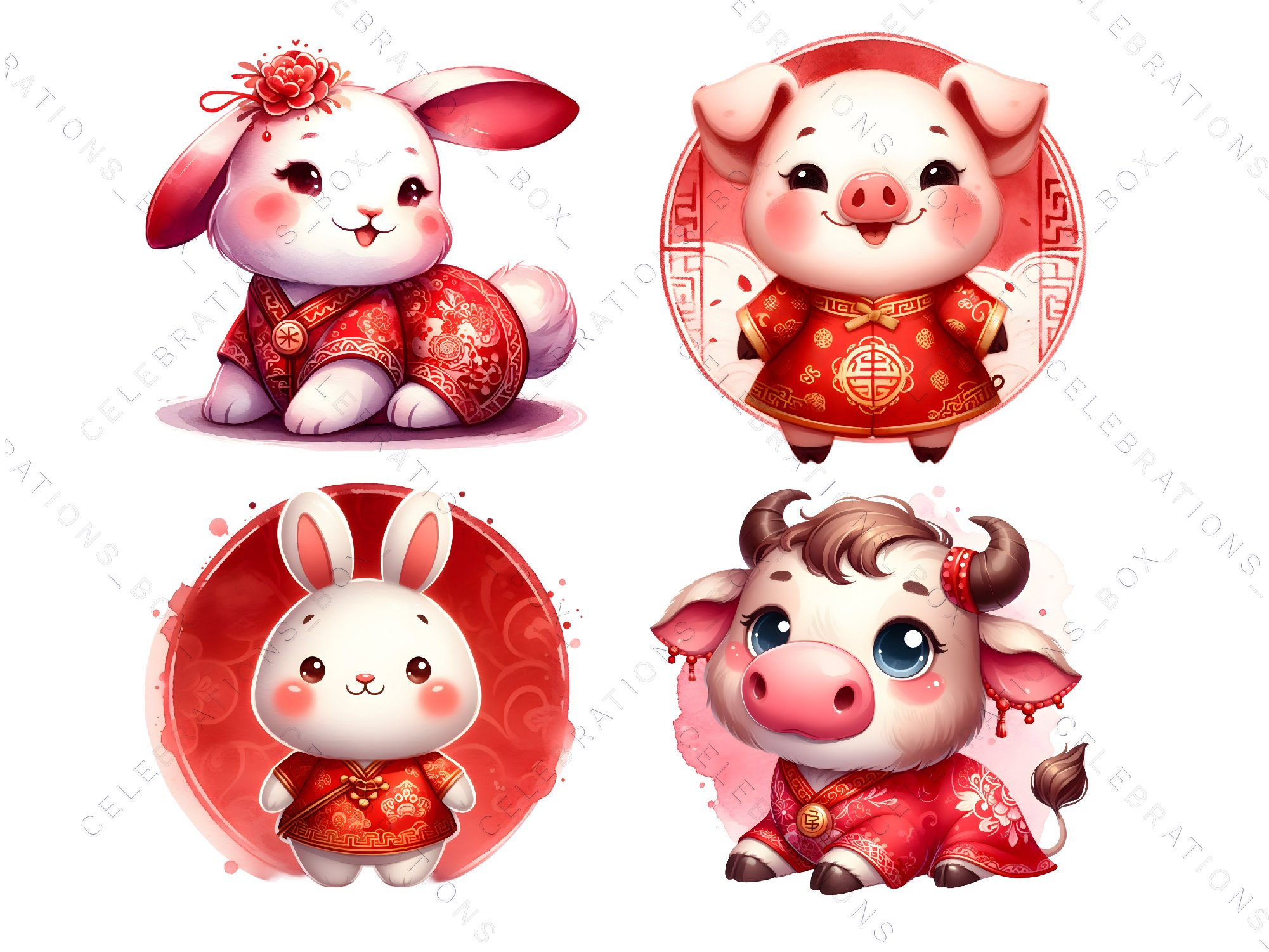 Zodiac Animal, Chinese New Year Clipart - Payhip