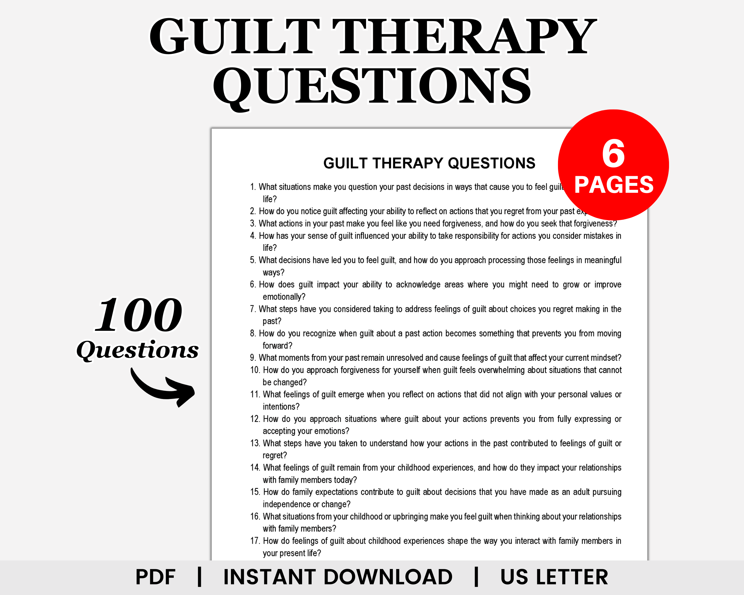 Guilt Therapy Questions, Guilt Complex, Cognitive Behavioral Therapy ...