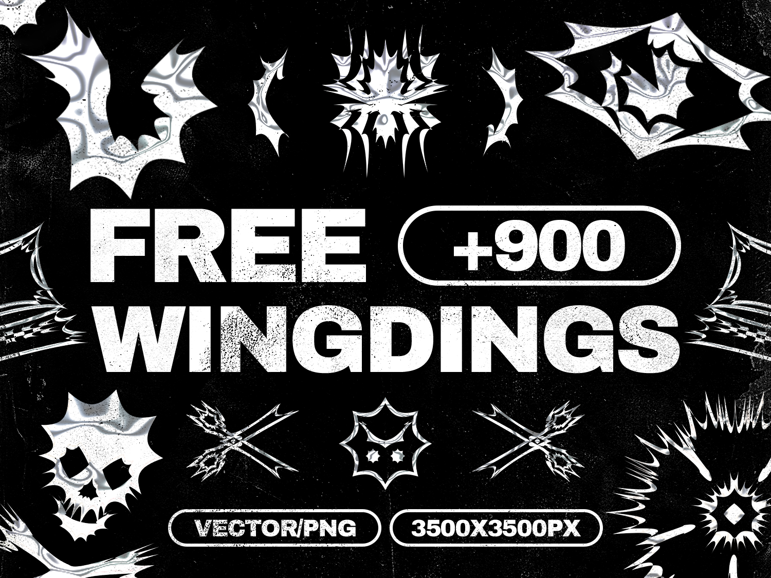 900 Wingding Shapes Pack - Payhip