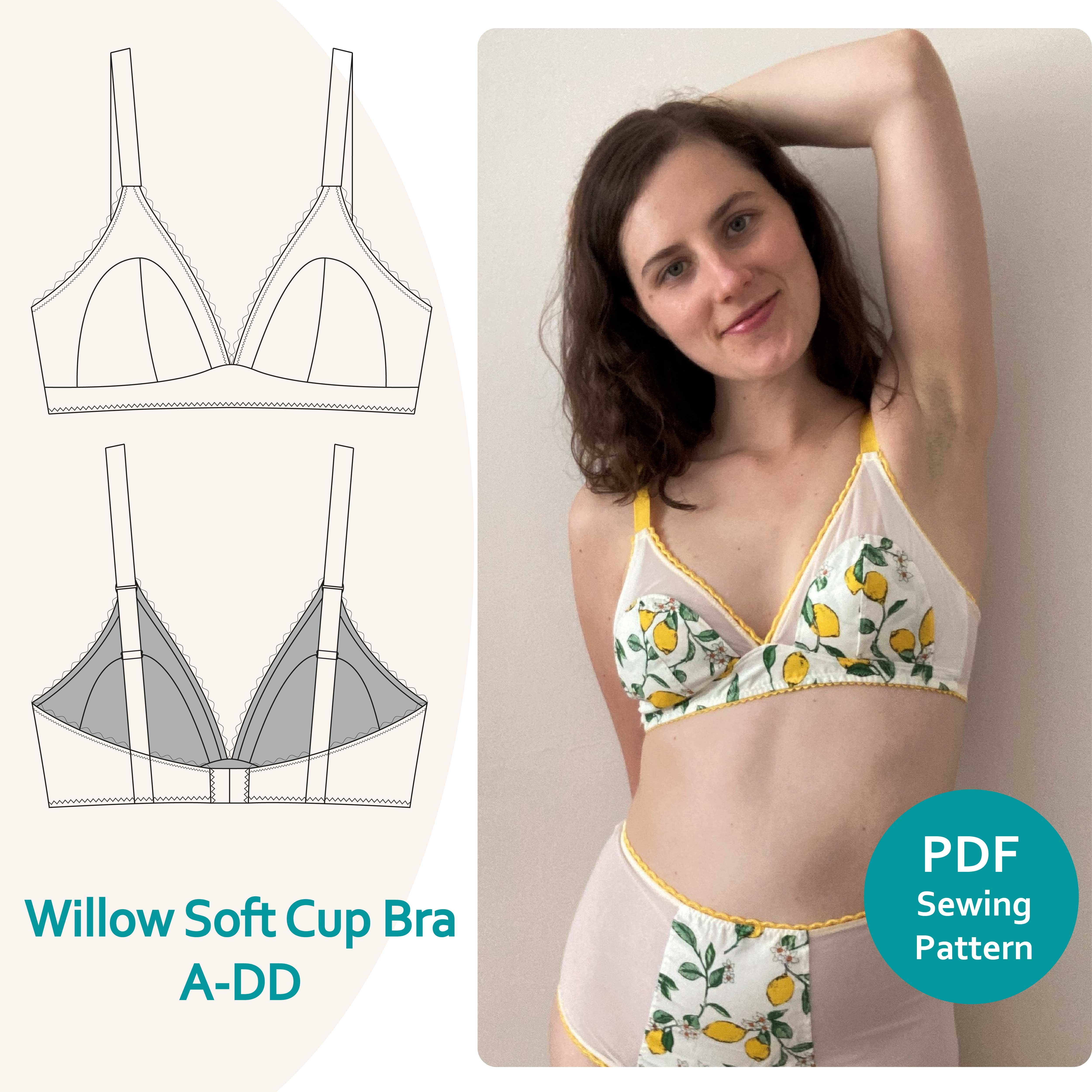 Willow Soft Cup Bra DIGITAL Sewing Pattern - Payhip