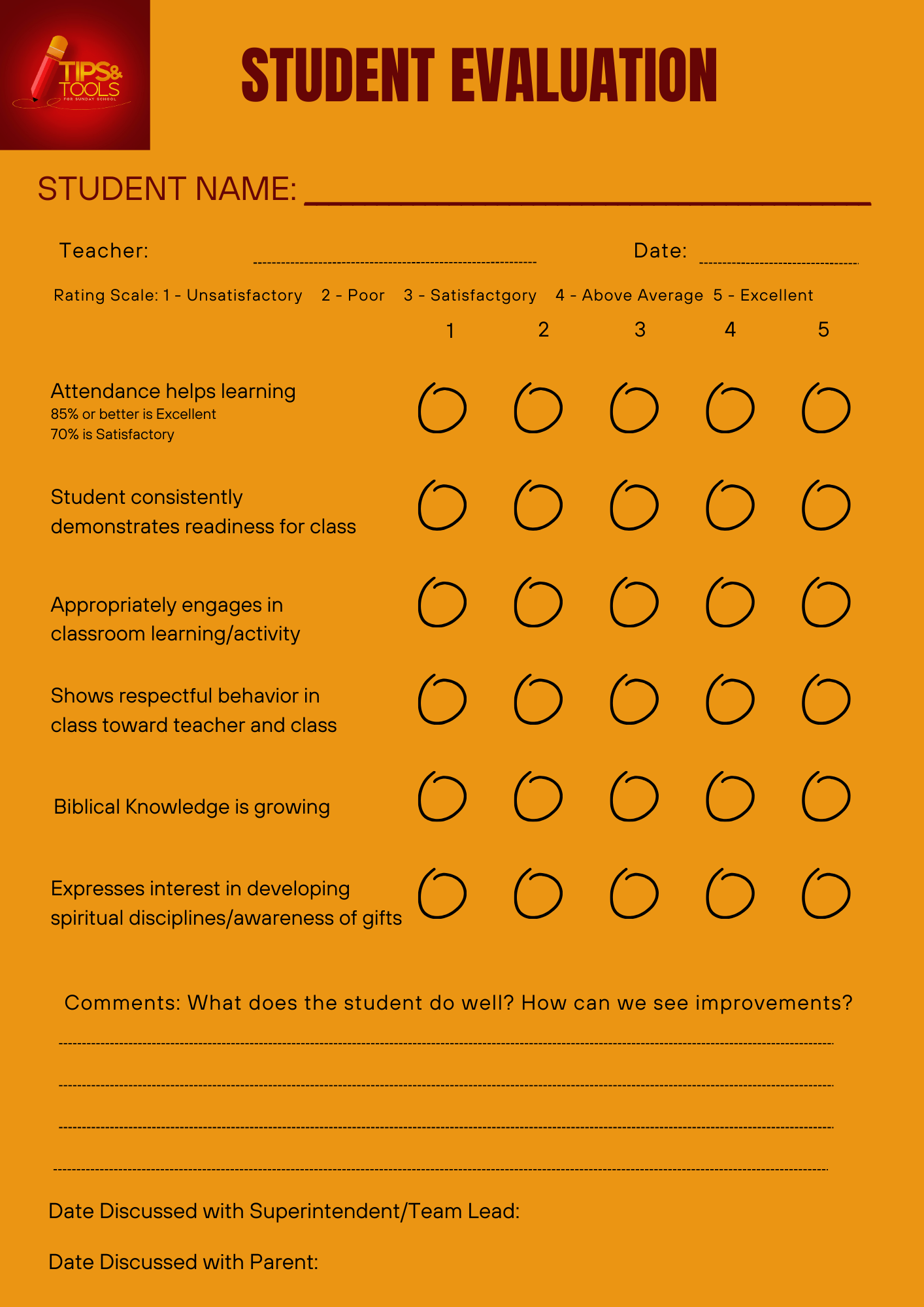 Student Evaluation Tool - Payhip