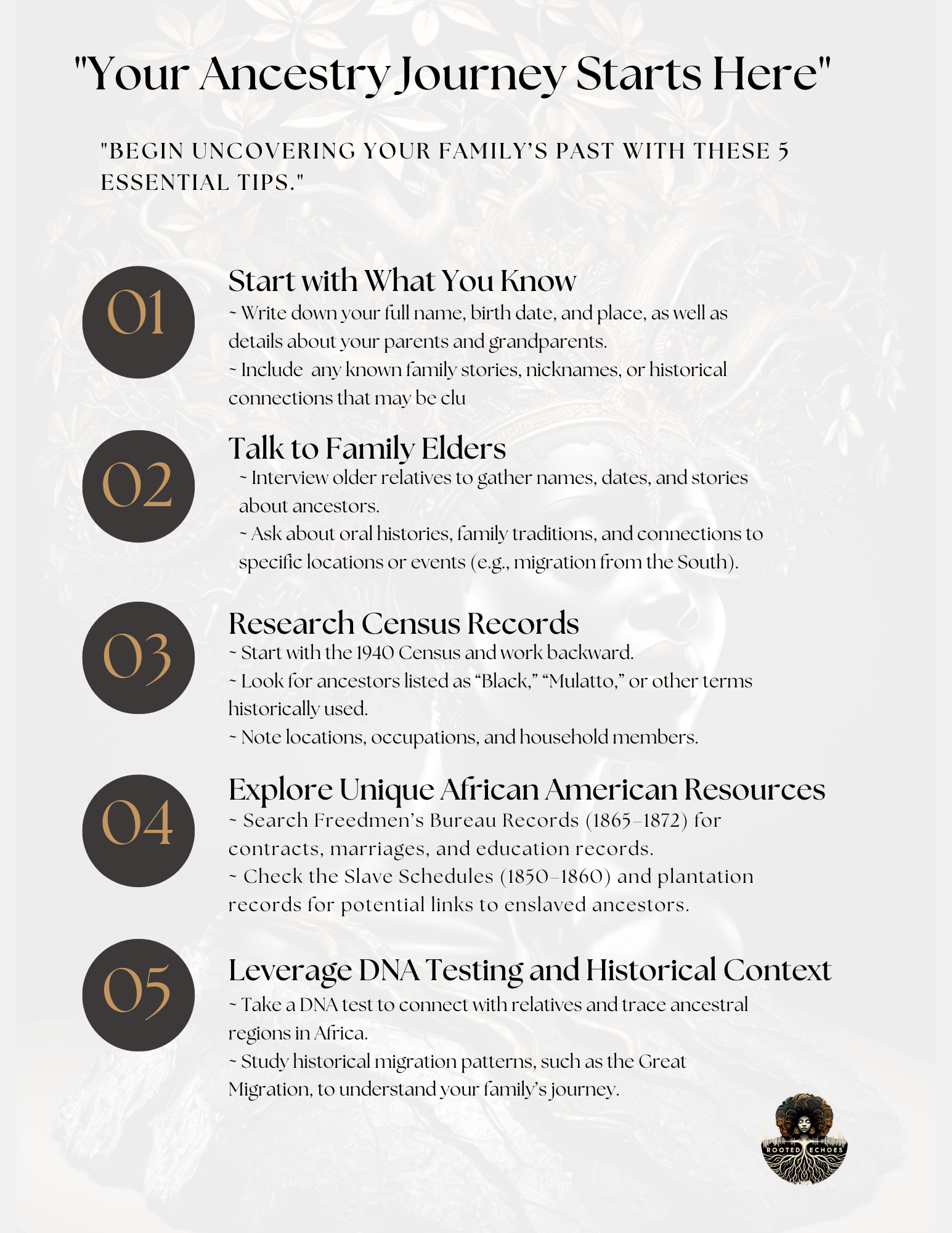 "Free Printable Black American Ancestry Research Template" - Payhip
