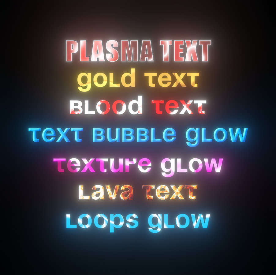 ULTIMATE TEXT PACK (3D TEXT INCLUDED) - Payhip