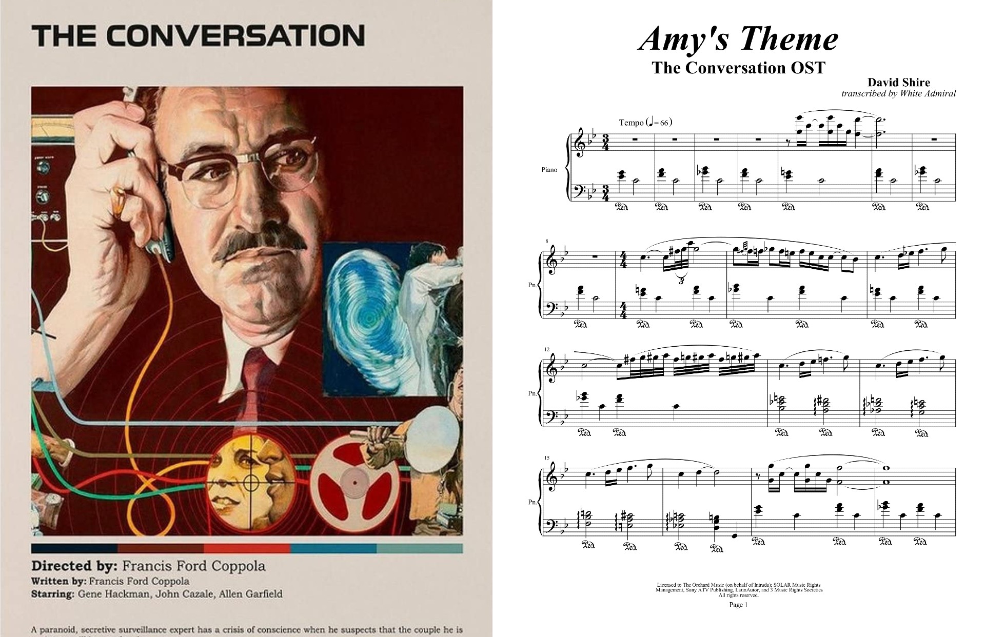 The Conversation (1974) - Amy's Theme
