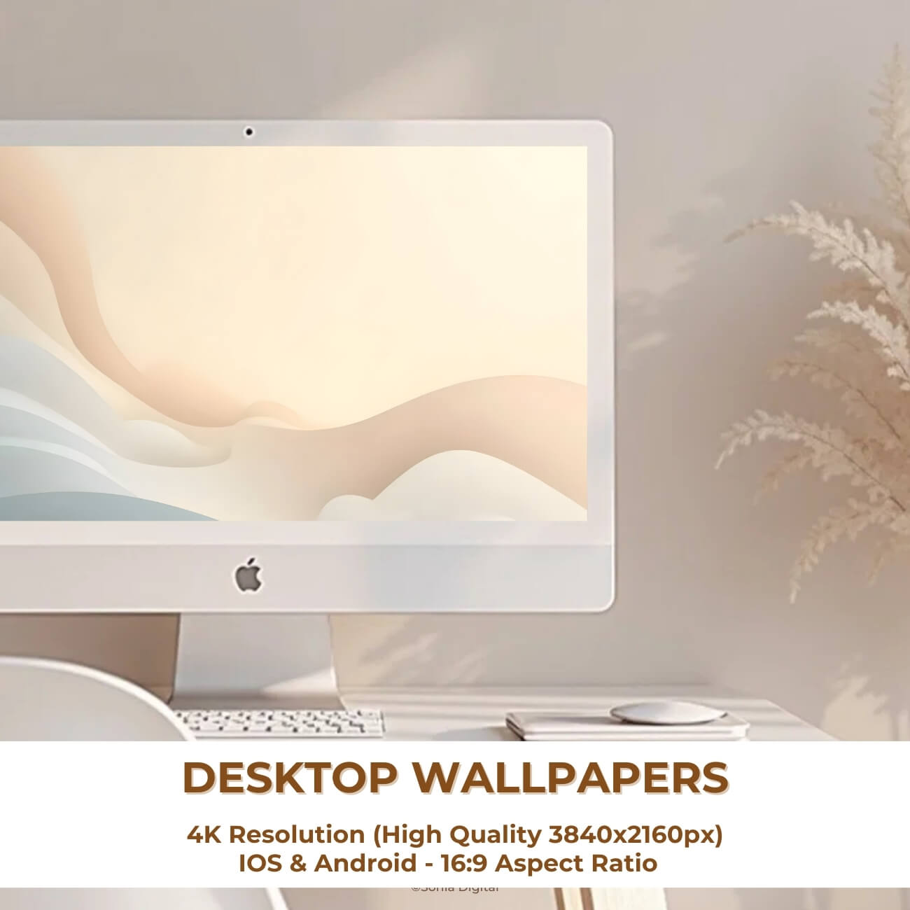 38 Desktop Wallpapers, Beige Soft Neutral, 4K (3840x2160px) - Payhip