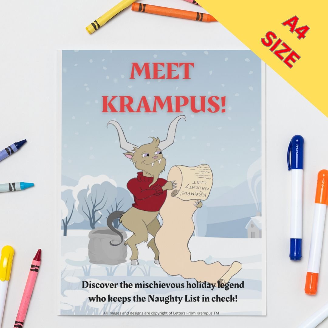 Mini Activity Book: Meet Krampus A4 Size