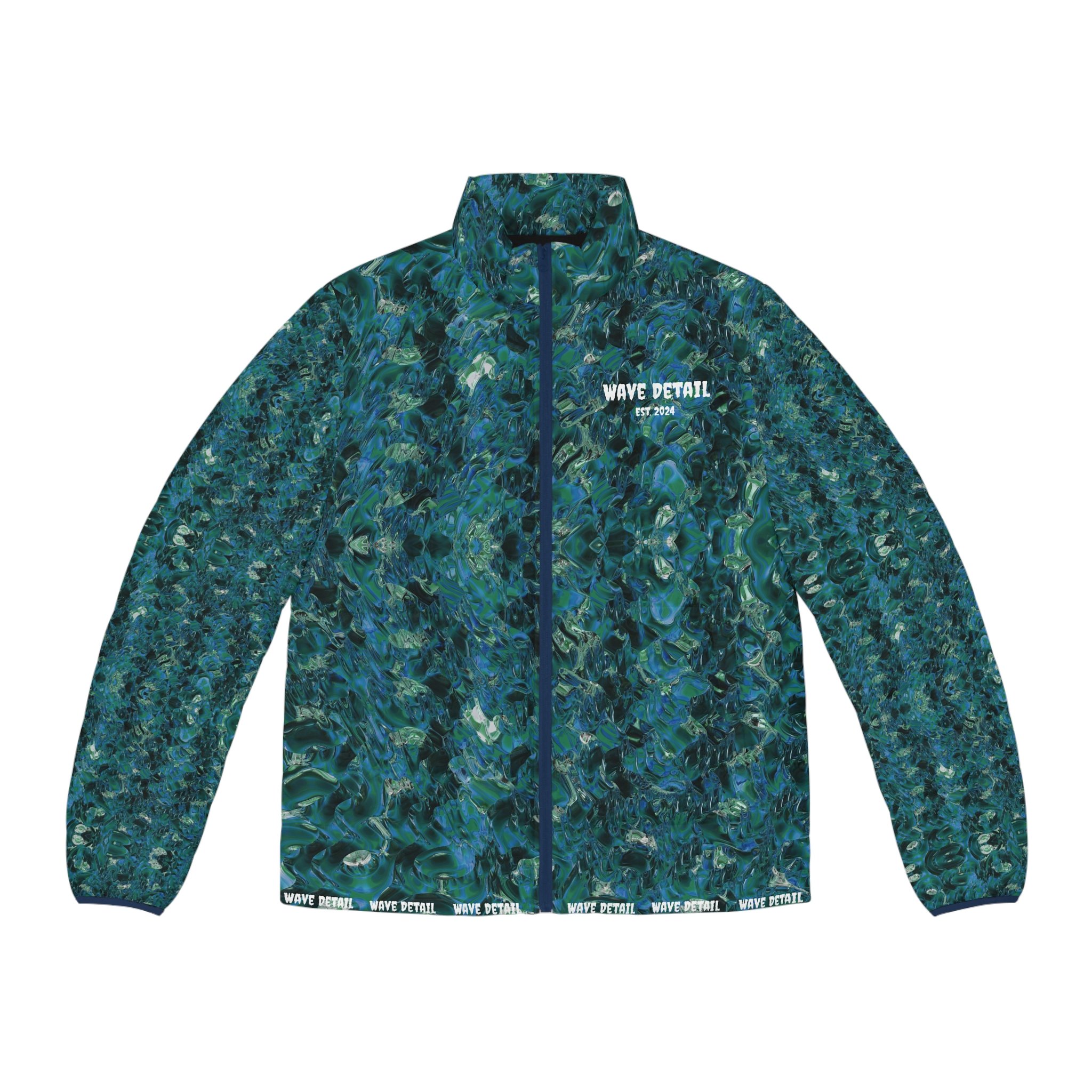 Wave Detail Ripple Puffer Jacket - Payhip