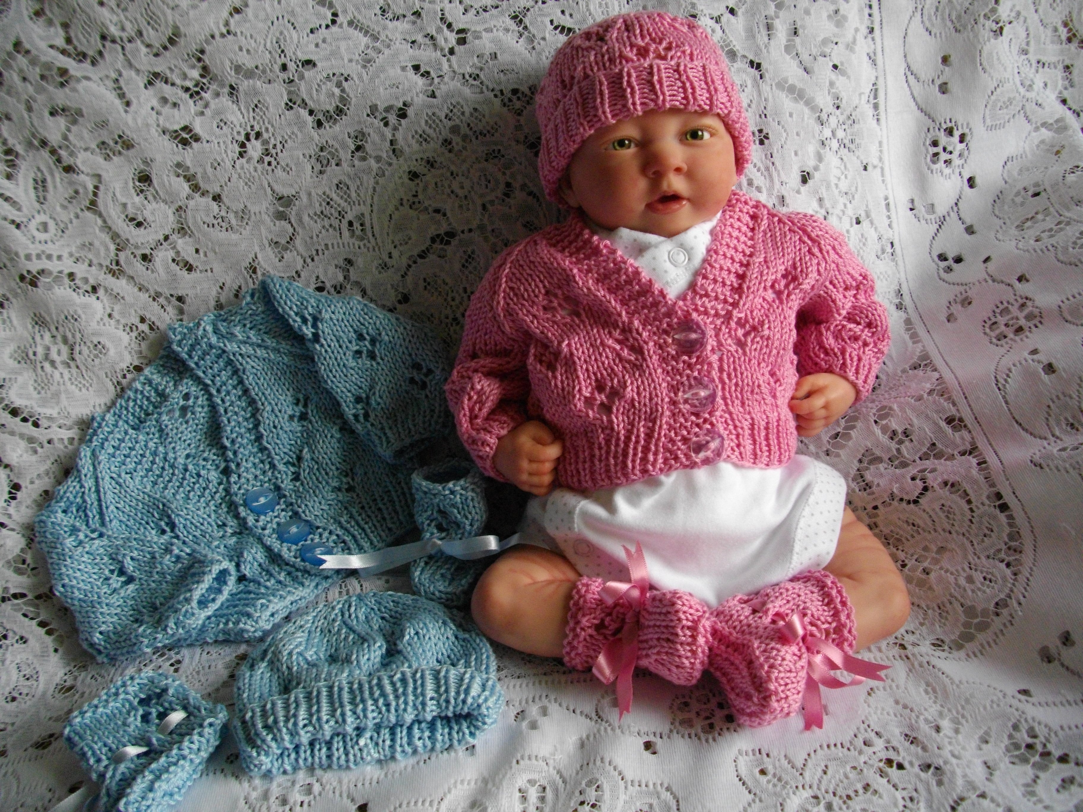Printed Knitting Pattern 014 - Premature Baby Cardigan - Payhip