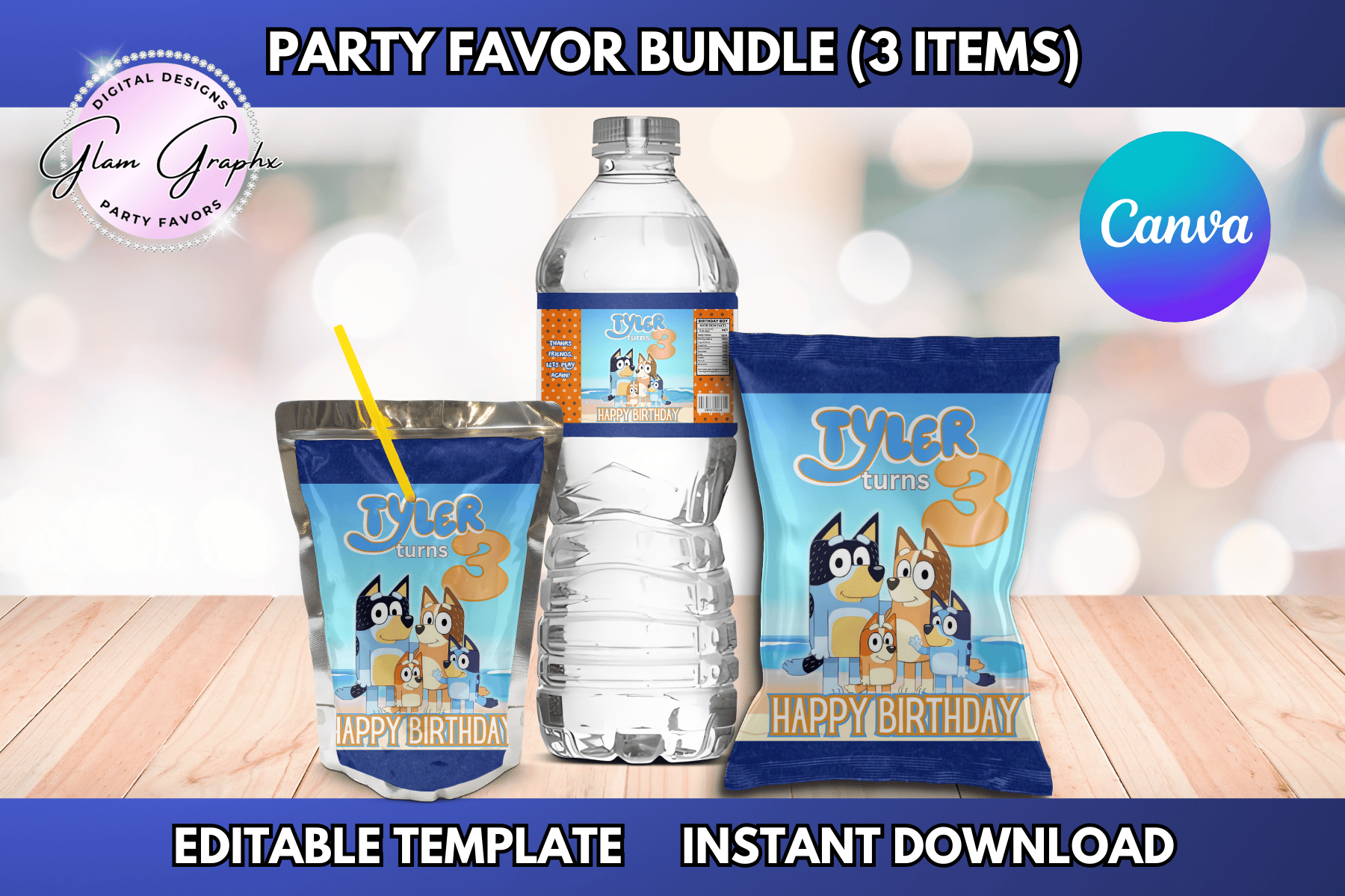 Bluey Party Favor Bundle - Payhip