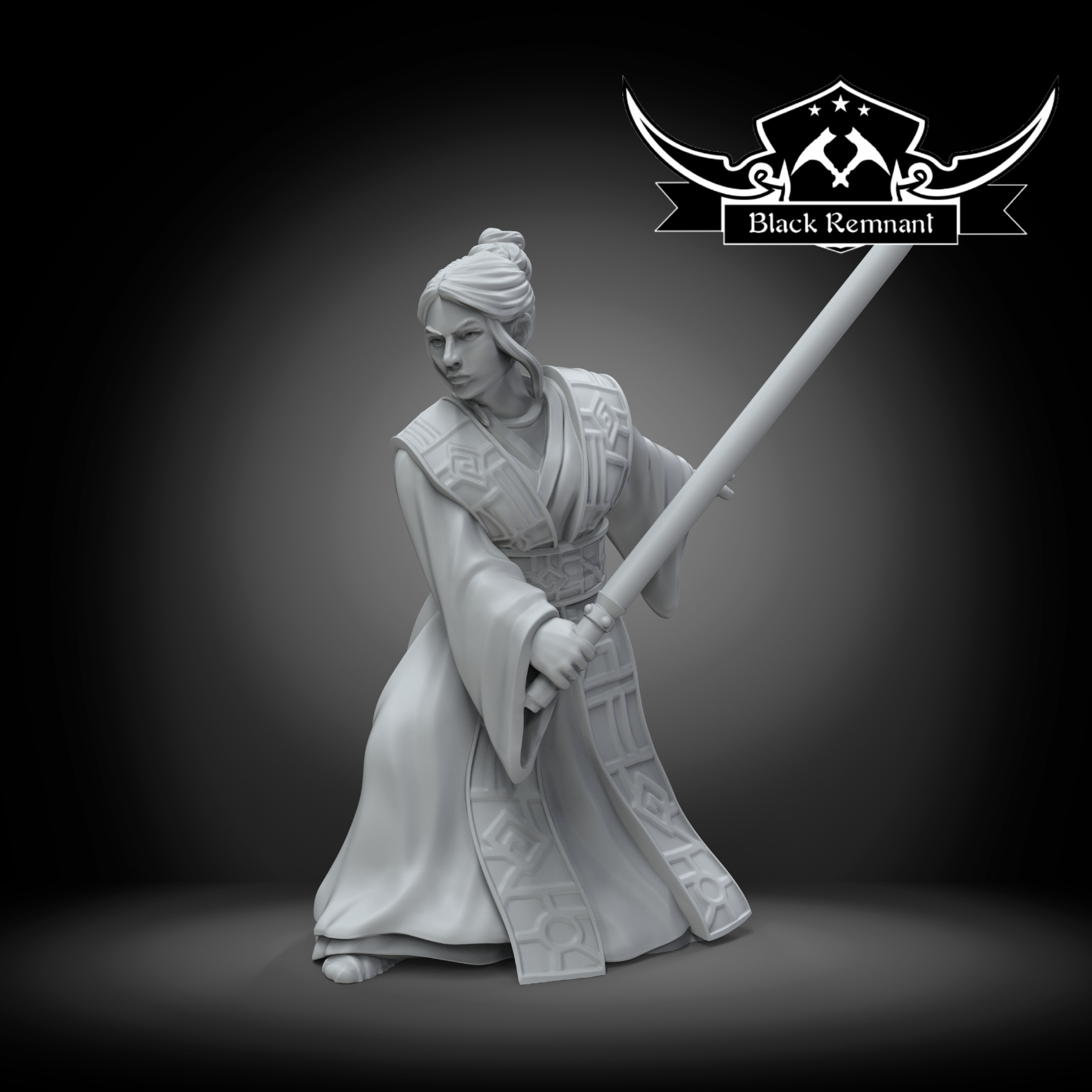 Ancient mystical warrior leader (presupported)