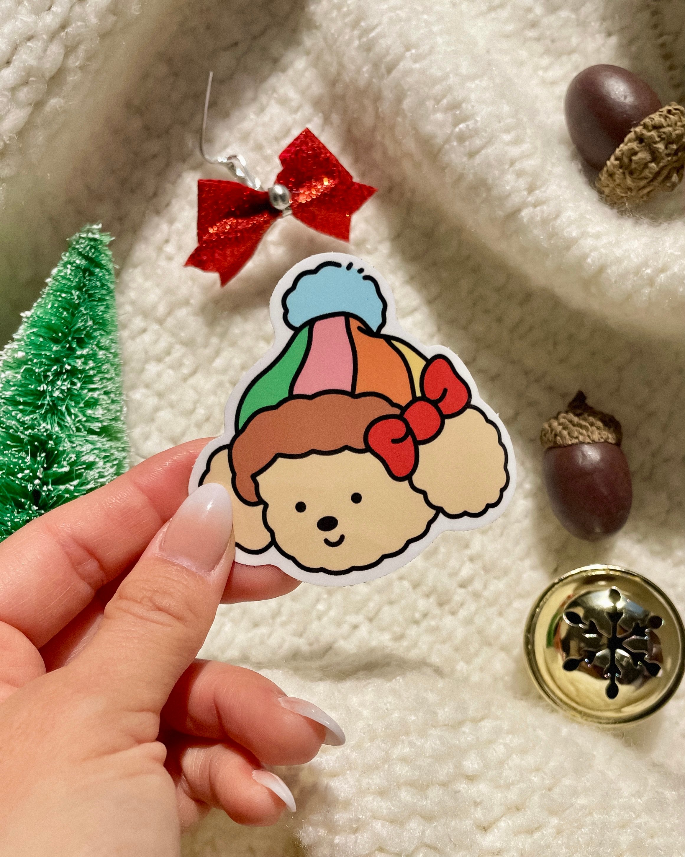 Cozy Pom Pom Sticker