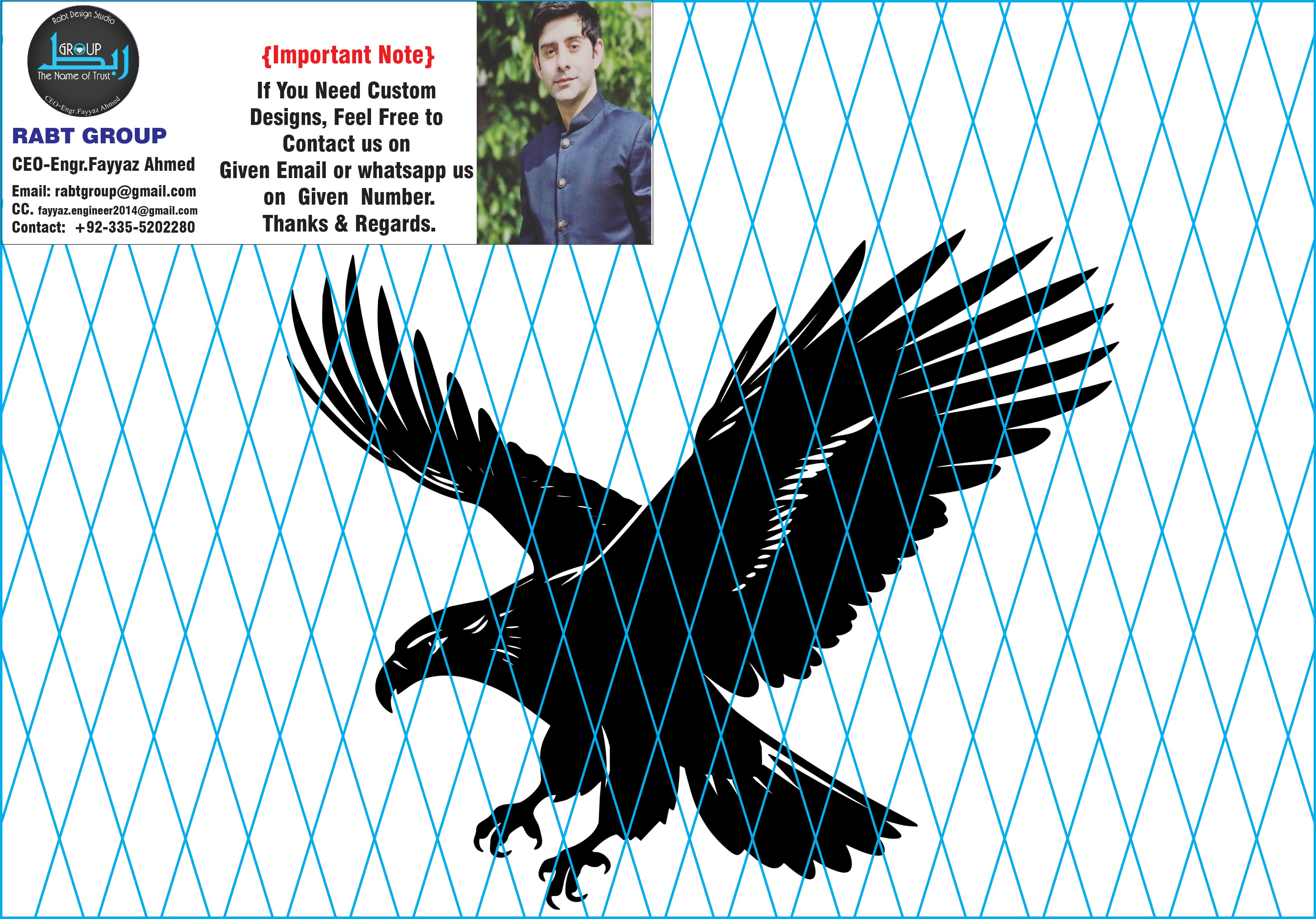Majestic Hawk Silhouette Panel | Stunning CNC Design - Payhip
