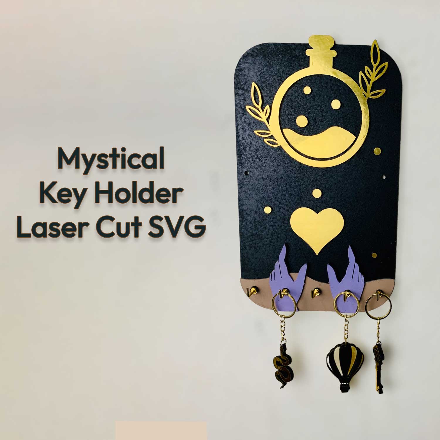 Harry Potter Key Holder SVG Laser Cut Files & SVG Files Template