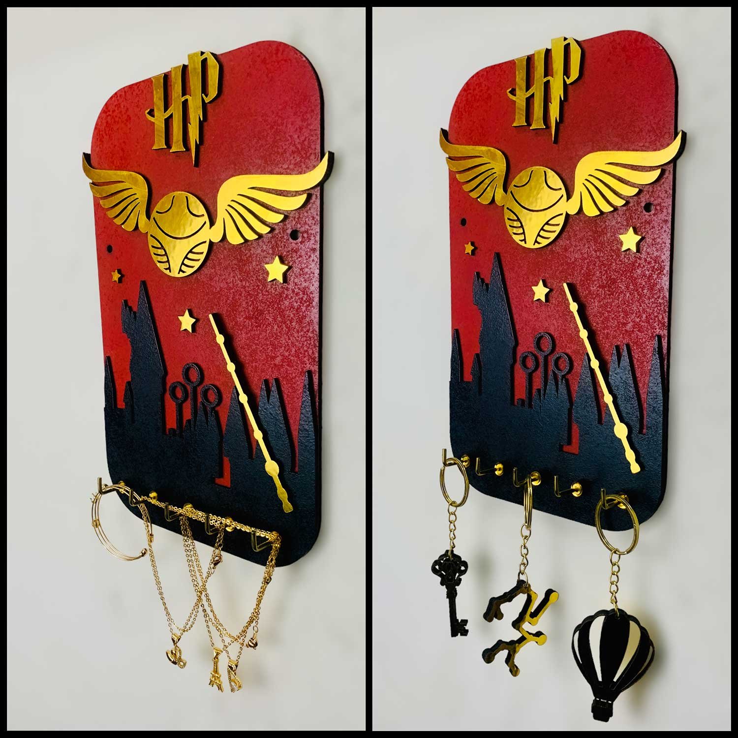 Harry Potter Key Holder Laser Cut Files & SVG Files Template