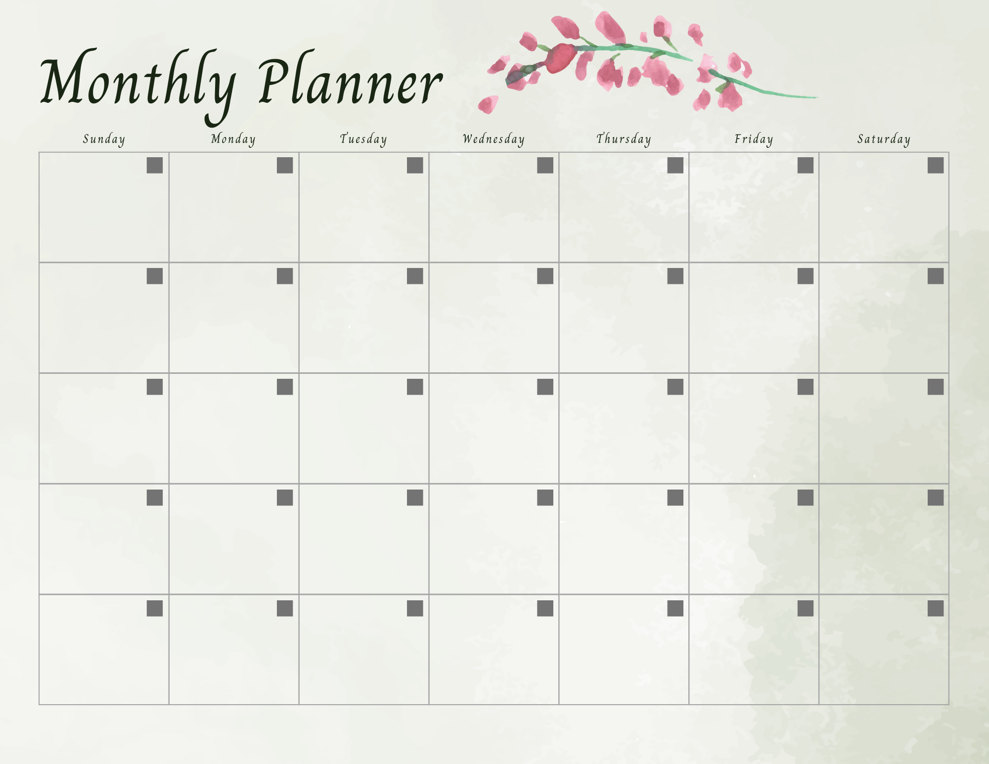Your own undated monthly planner - Payhip