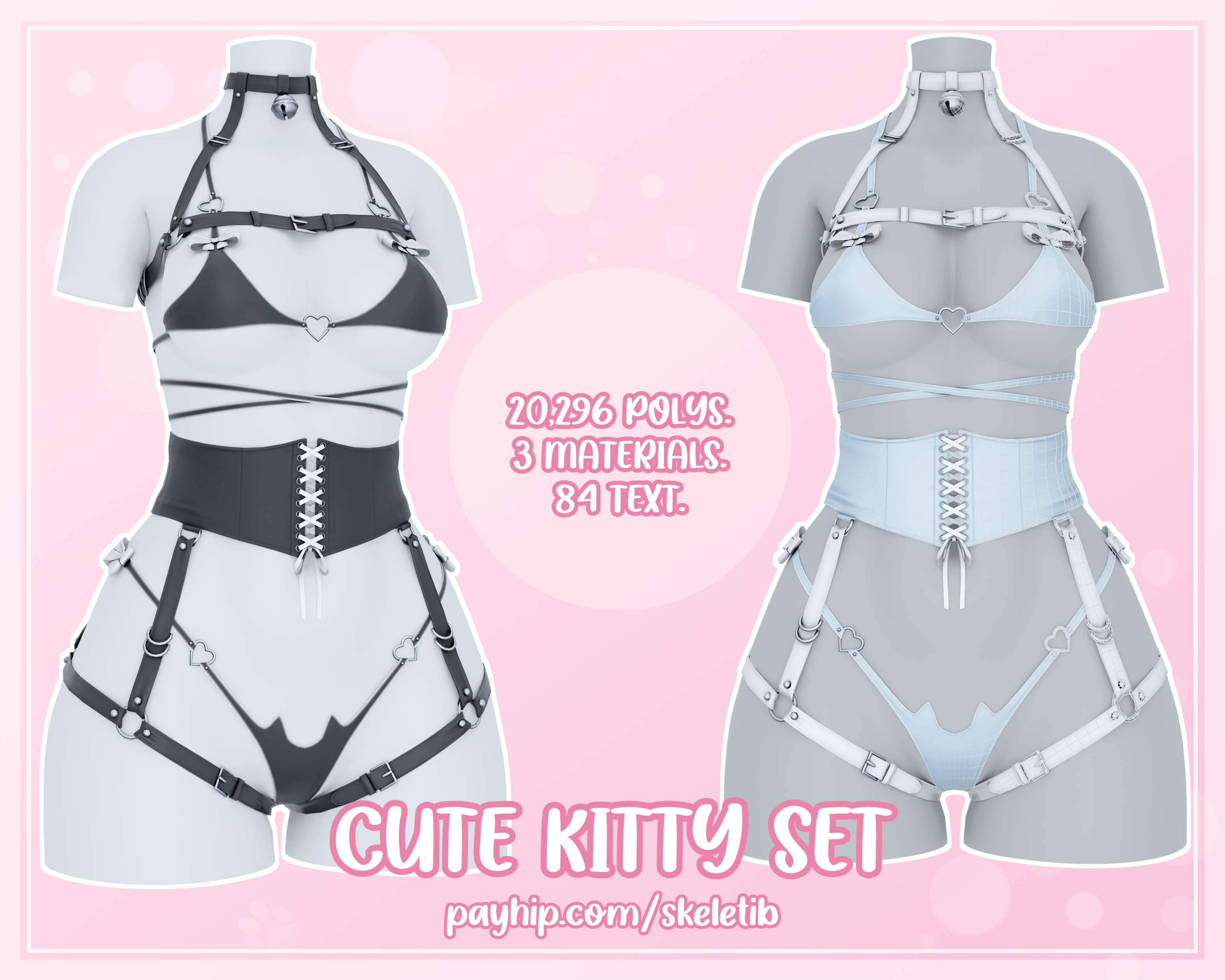 Cute Kitty Set [FIT, RP & VR BASE] - Payhip