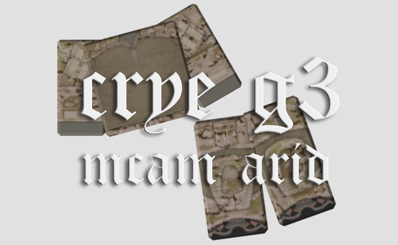 Crye™ G3 Combat Mcam Arid Kit - Payhip