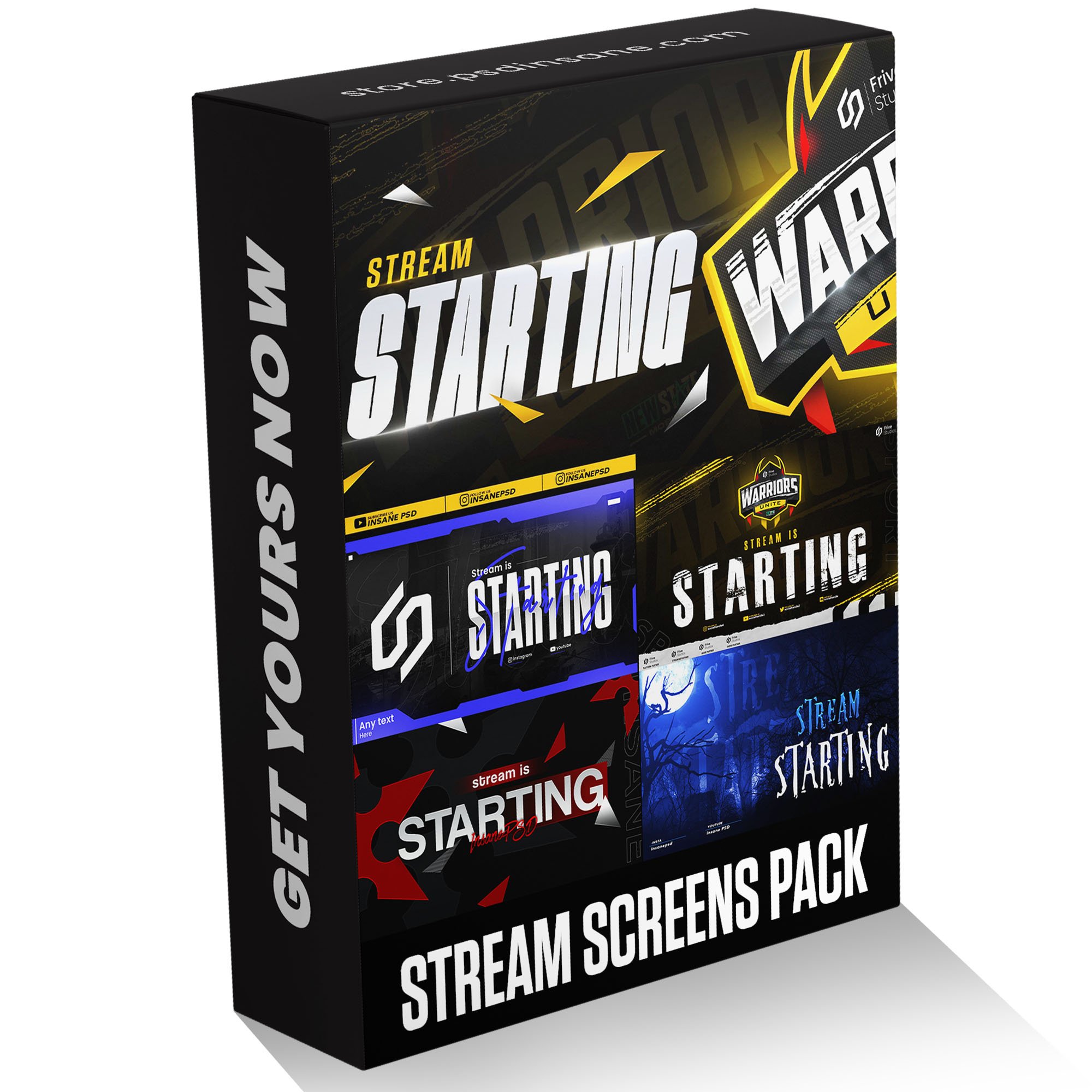 5 Stream screens pack