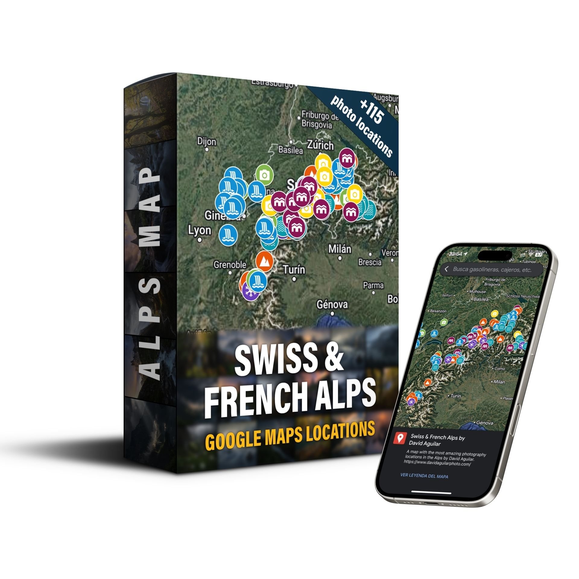 Swiss & French Alps - Google Maps Photo Locations by David Aguilar - Payhip